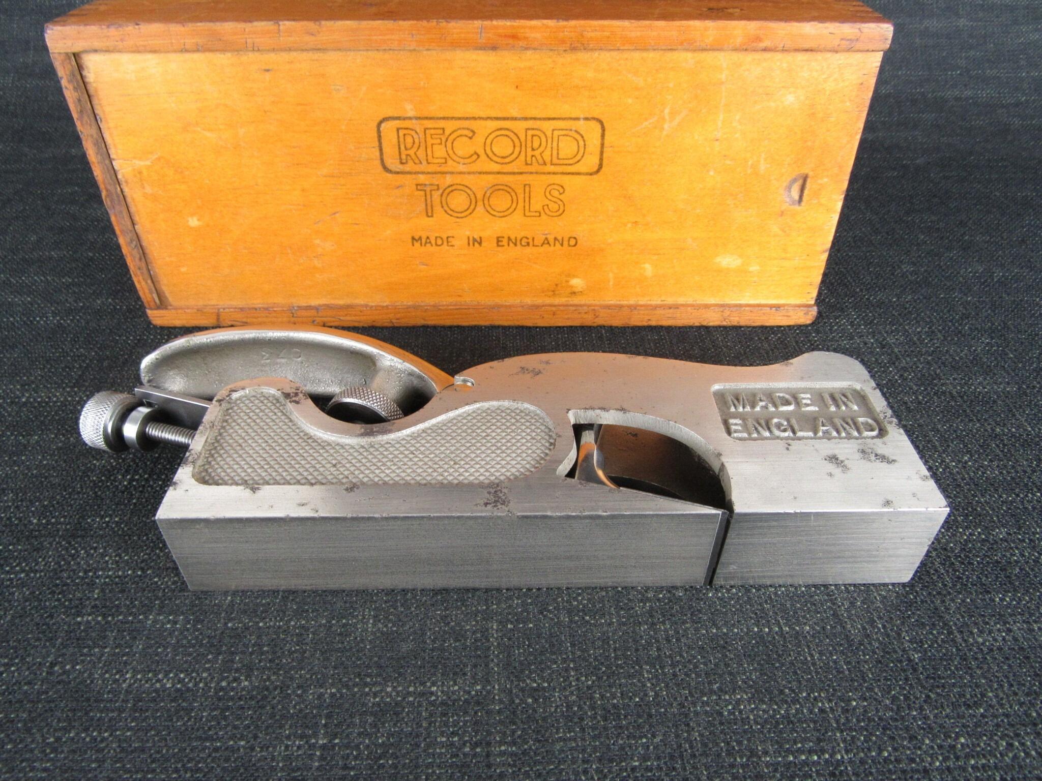 Boxed RECORD 073 Shoulder Plane *SOLD*
