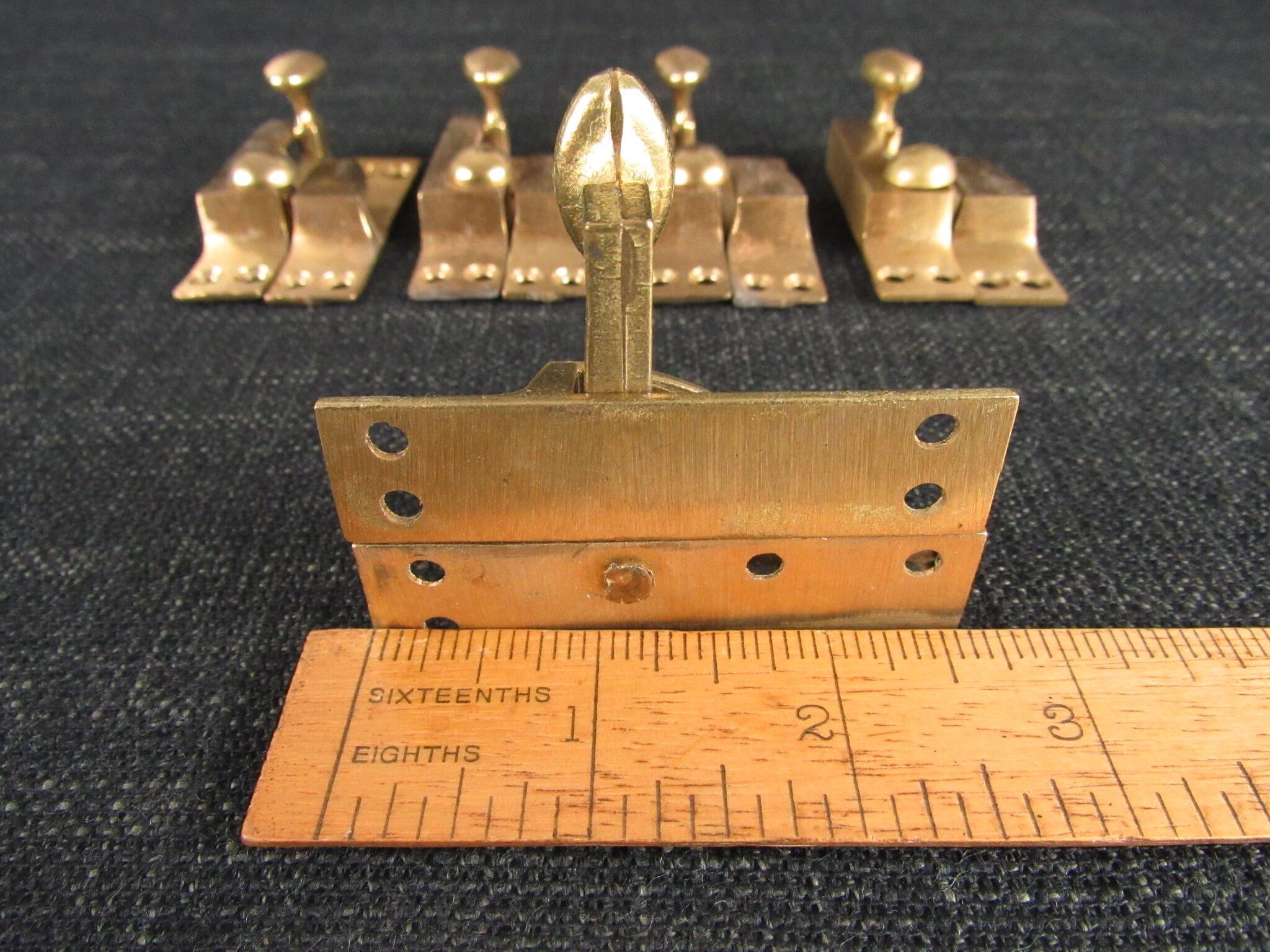 5 Brass Sash Window Fasteners - New Old Stock *SOLD*