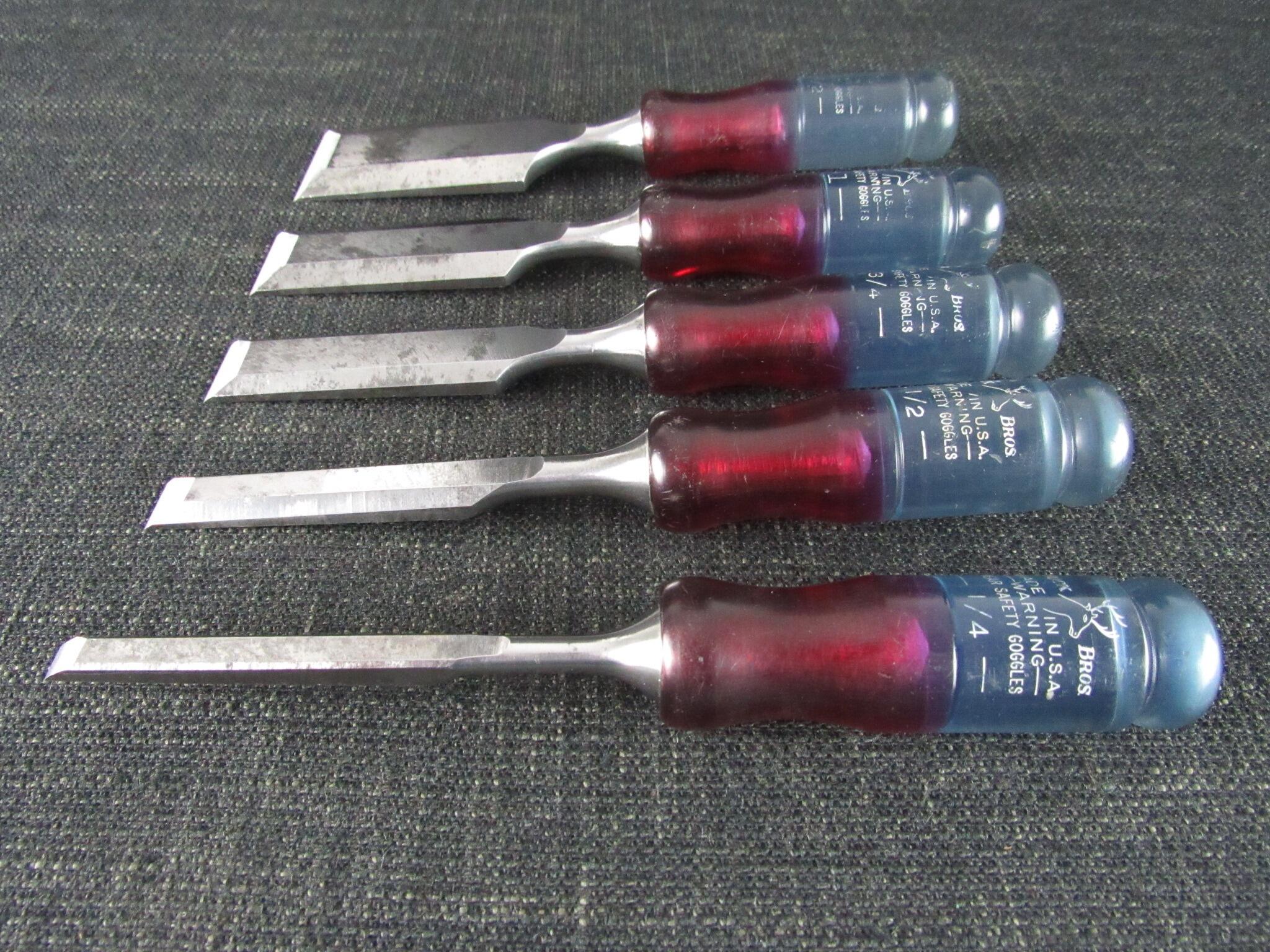 Set of 5 BUCK BROTHERS Butt Chisels *SOLD*
