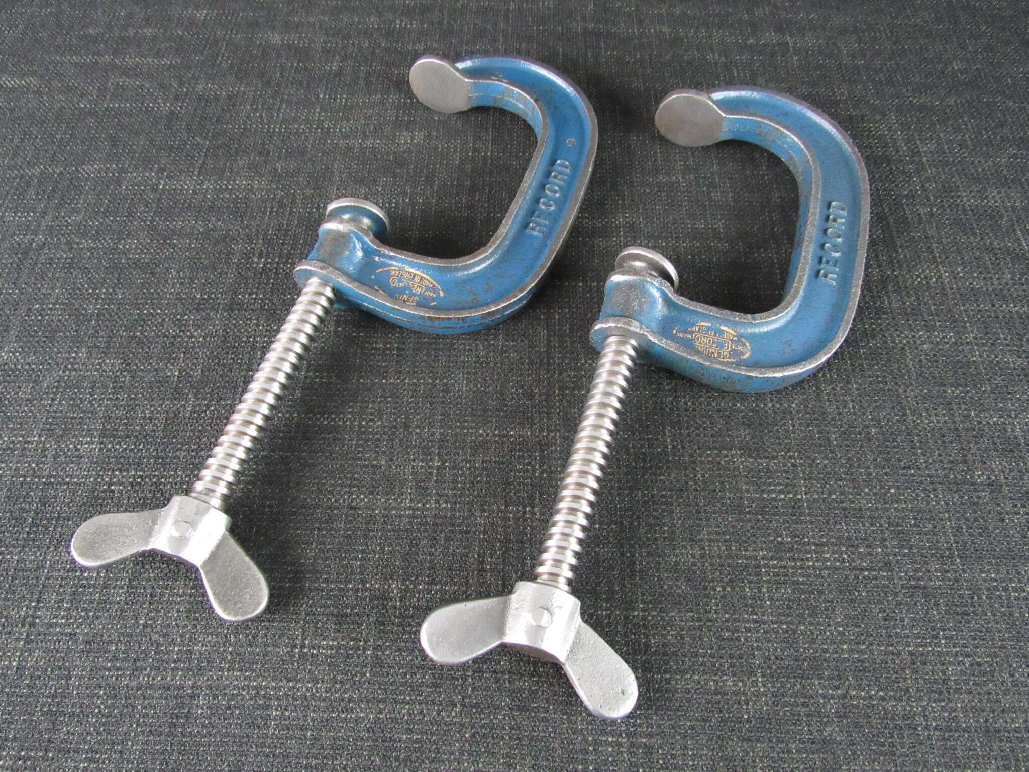 Pair of RECORD 3 inch G Clamps *SOLD*