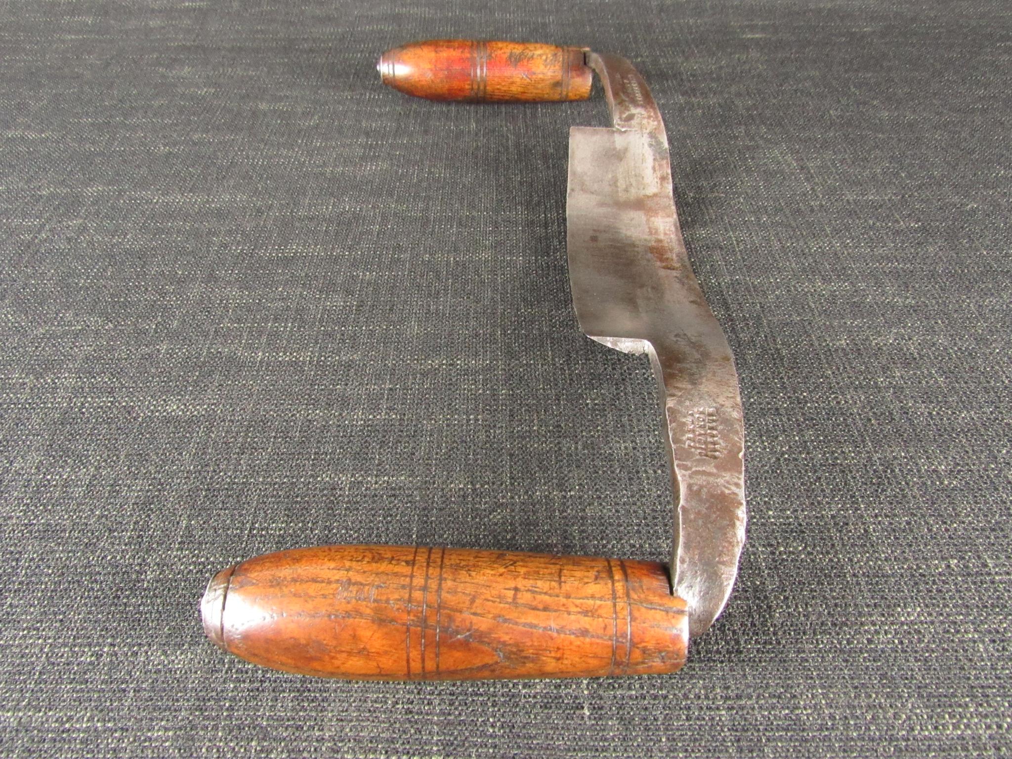 WILLIAM GREAVES Coopers Drawknife or Hollowing Knife *SOLD*