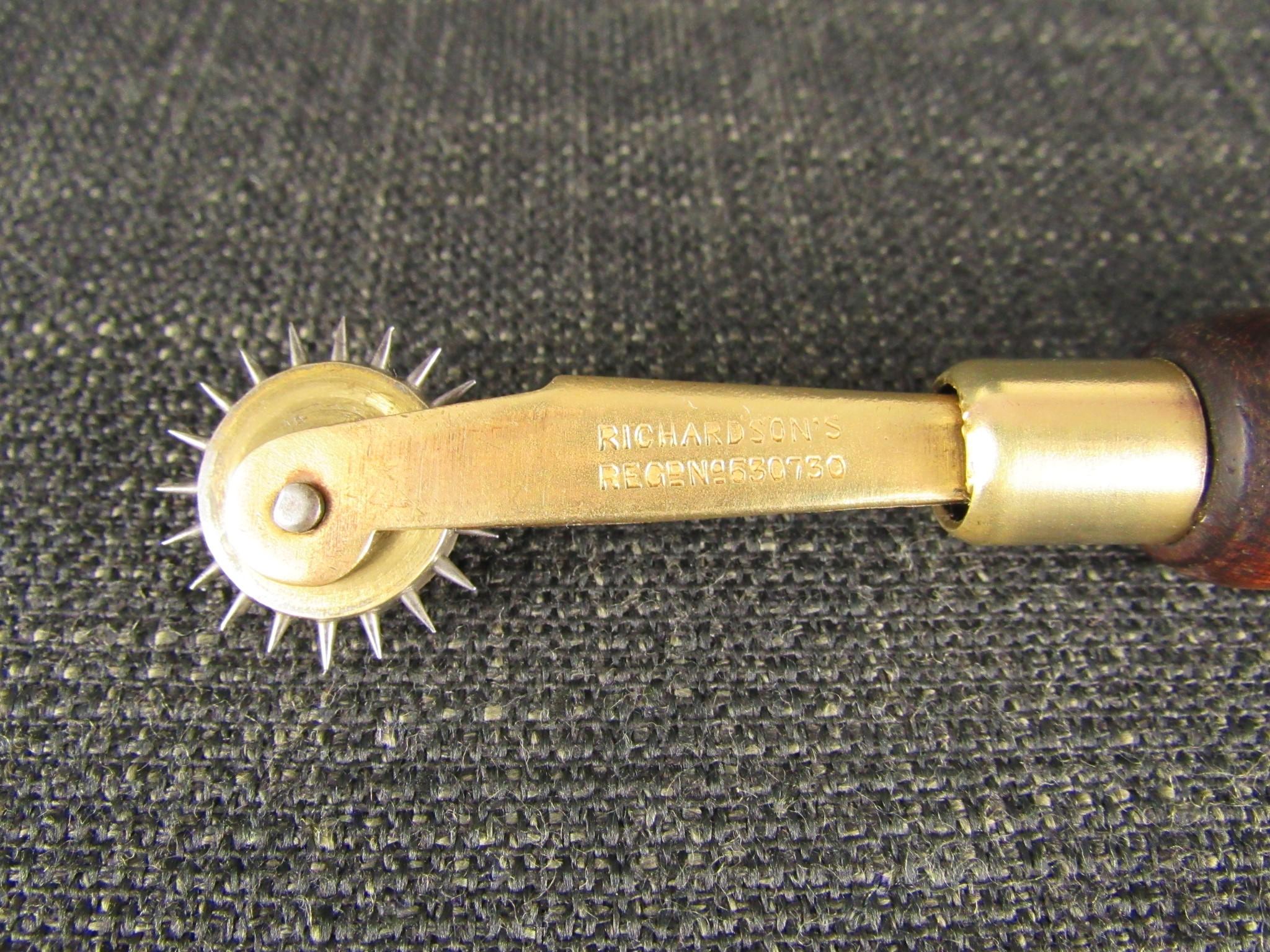 RICHARDSONS Shoe Makers Pricking Wheel - Wheel Pricker *SOLD*