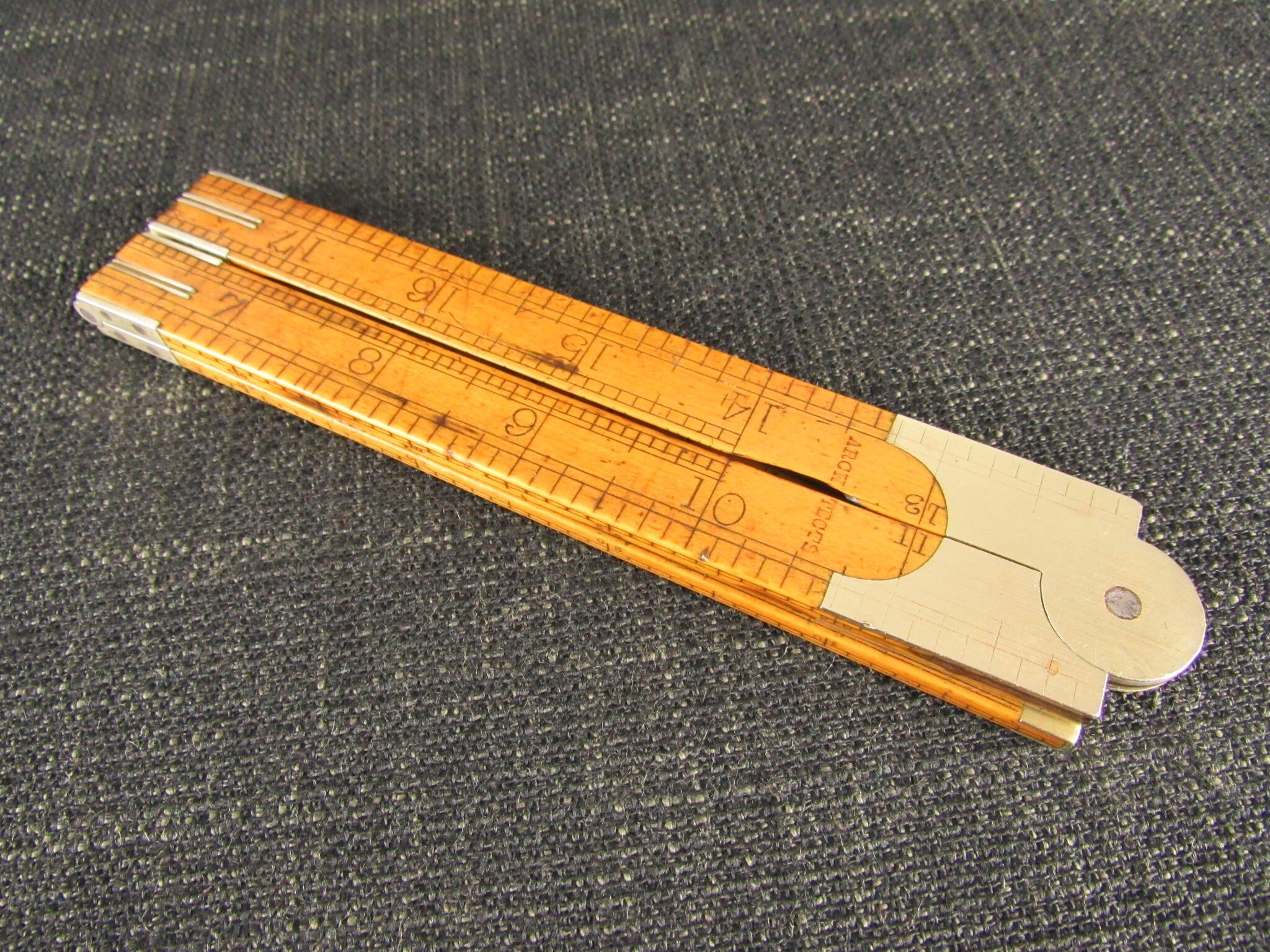 PRESTON Boxwood Architects Rule with German Silver Mounts - 2 foot 4 ...