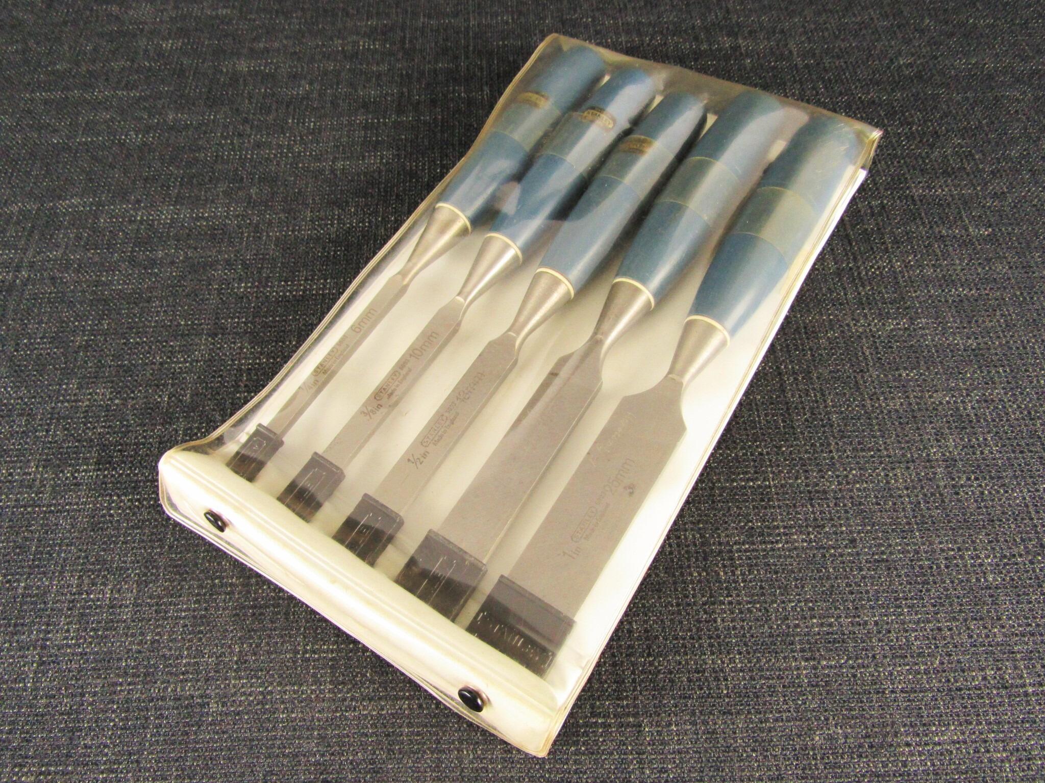 Set of 5 STANLEY 5003 Firmer Chisels - Made in England *SOLD*