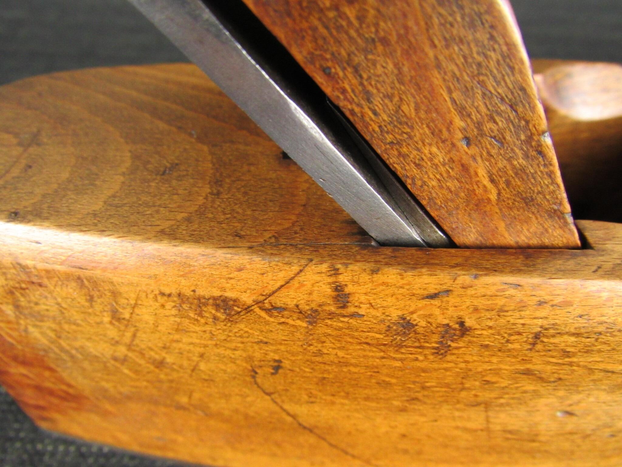 JOHN HALL Steel Soled Wooden Smoothing Plane - Coffin Smoother *SOLD*