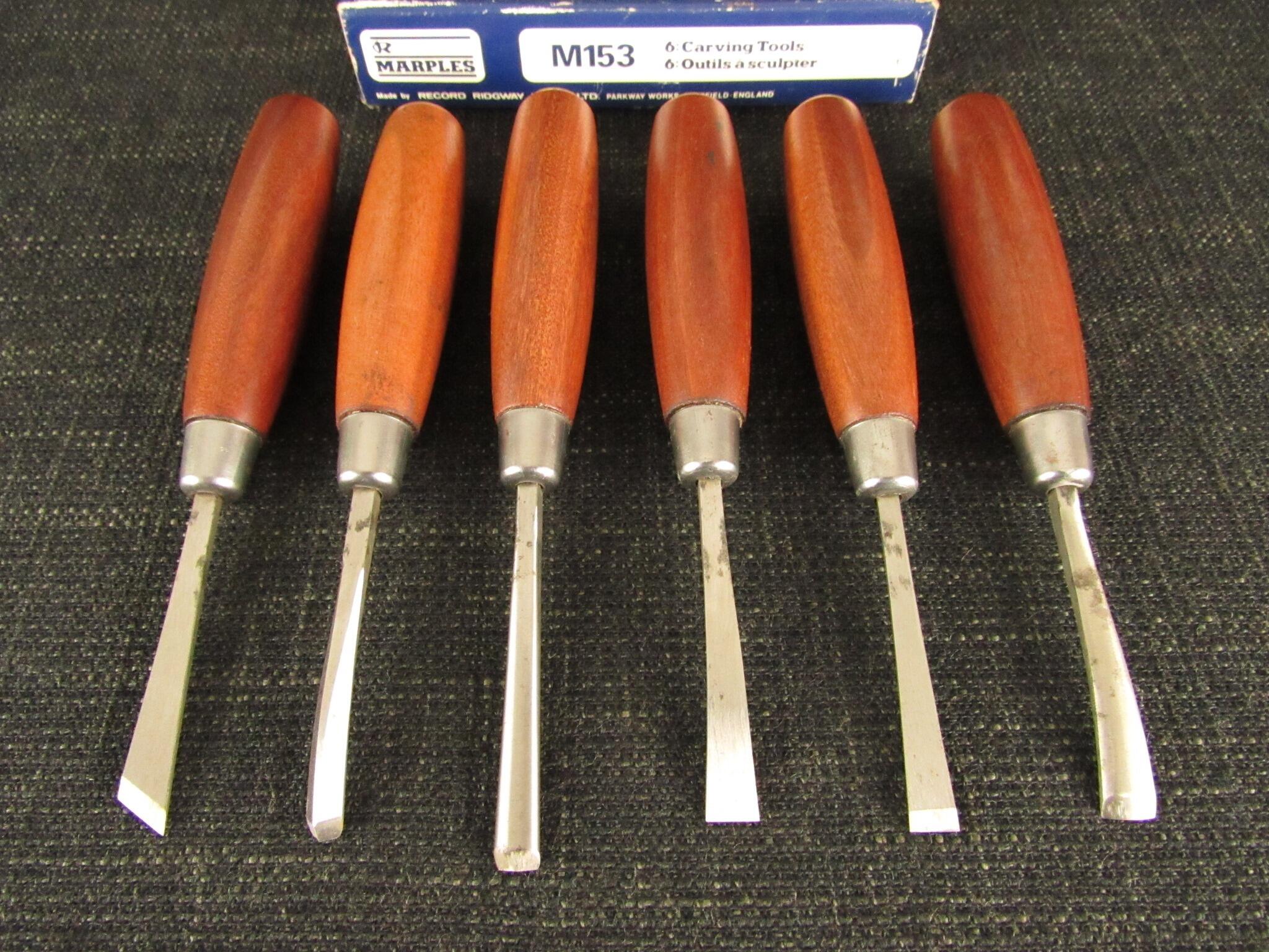 Set of 6 MARPLES M153 Carving Tools *SOLD*