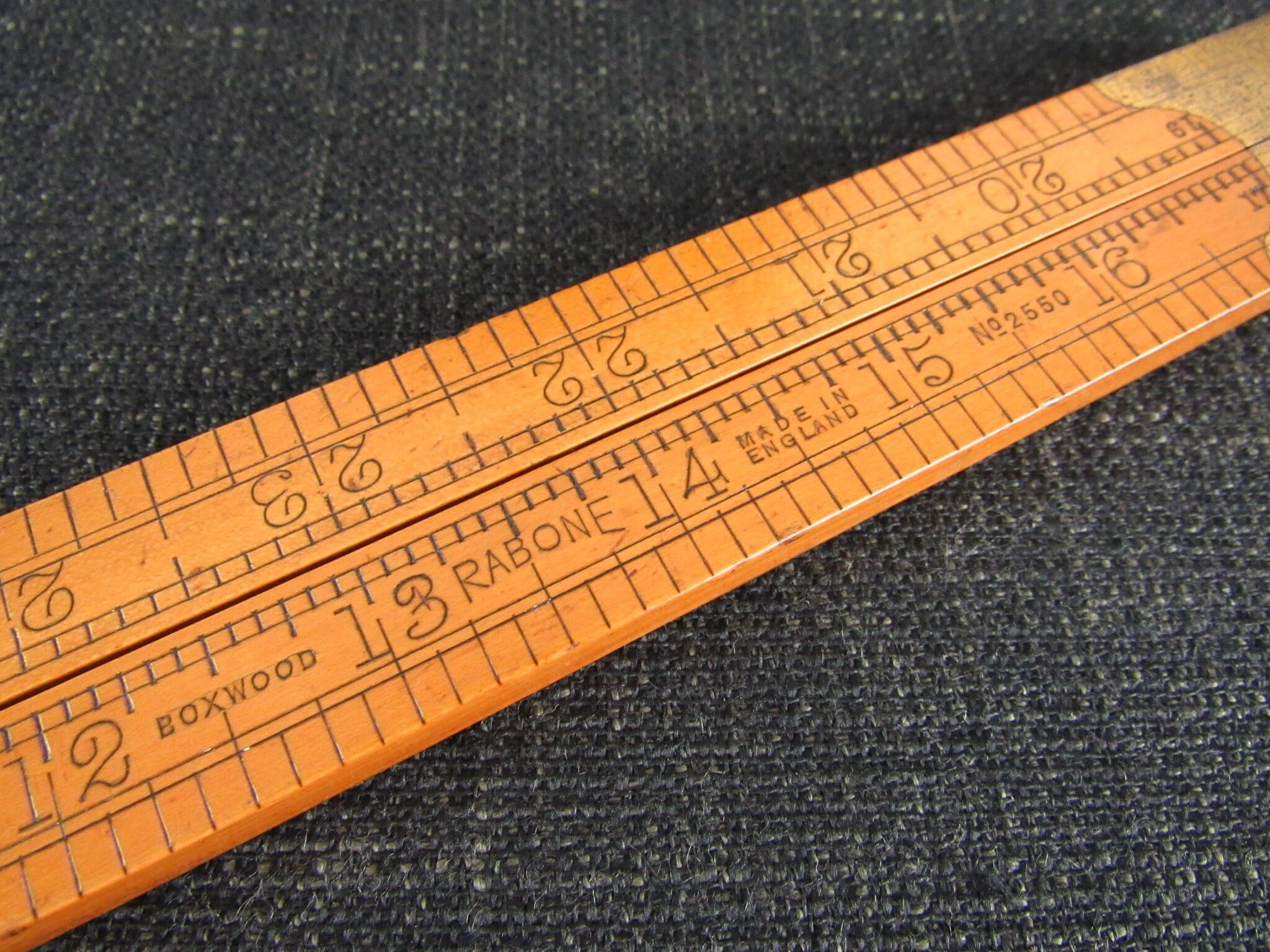 RABONE 2550 Boxwood Rule with Bevelled Edge - 3 foot 4 fold