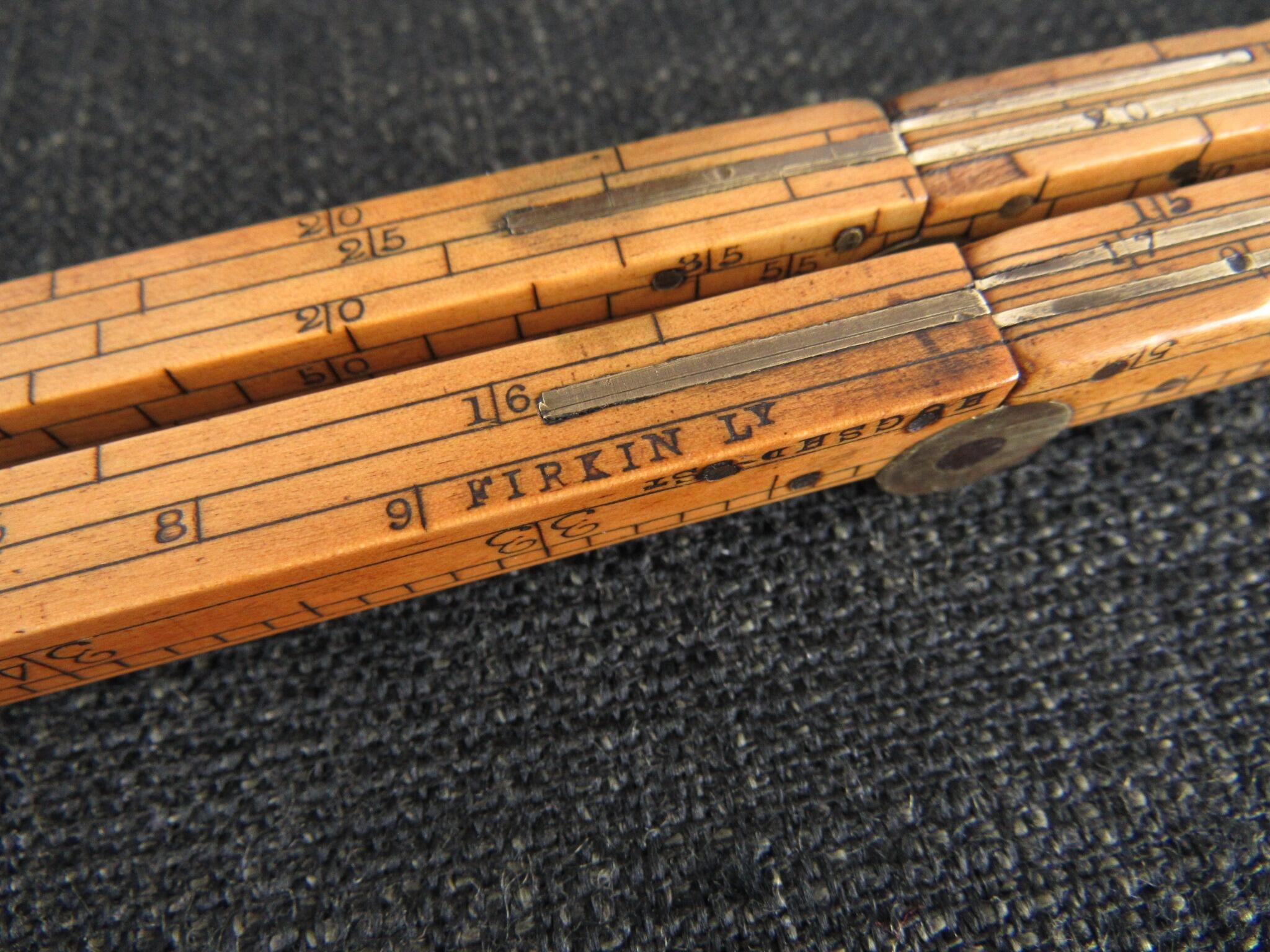 Joseph LONG 6 Fold Boxwood Gauging Rod or Dipping Rule *SOLD*