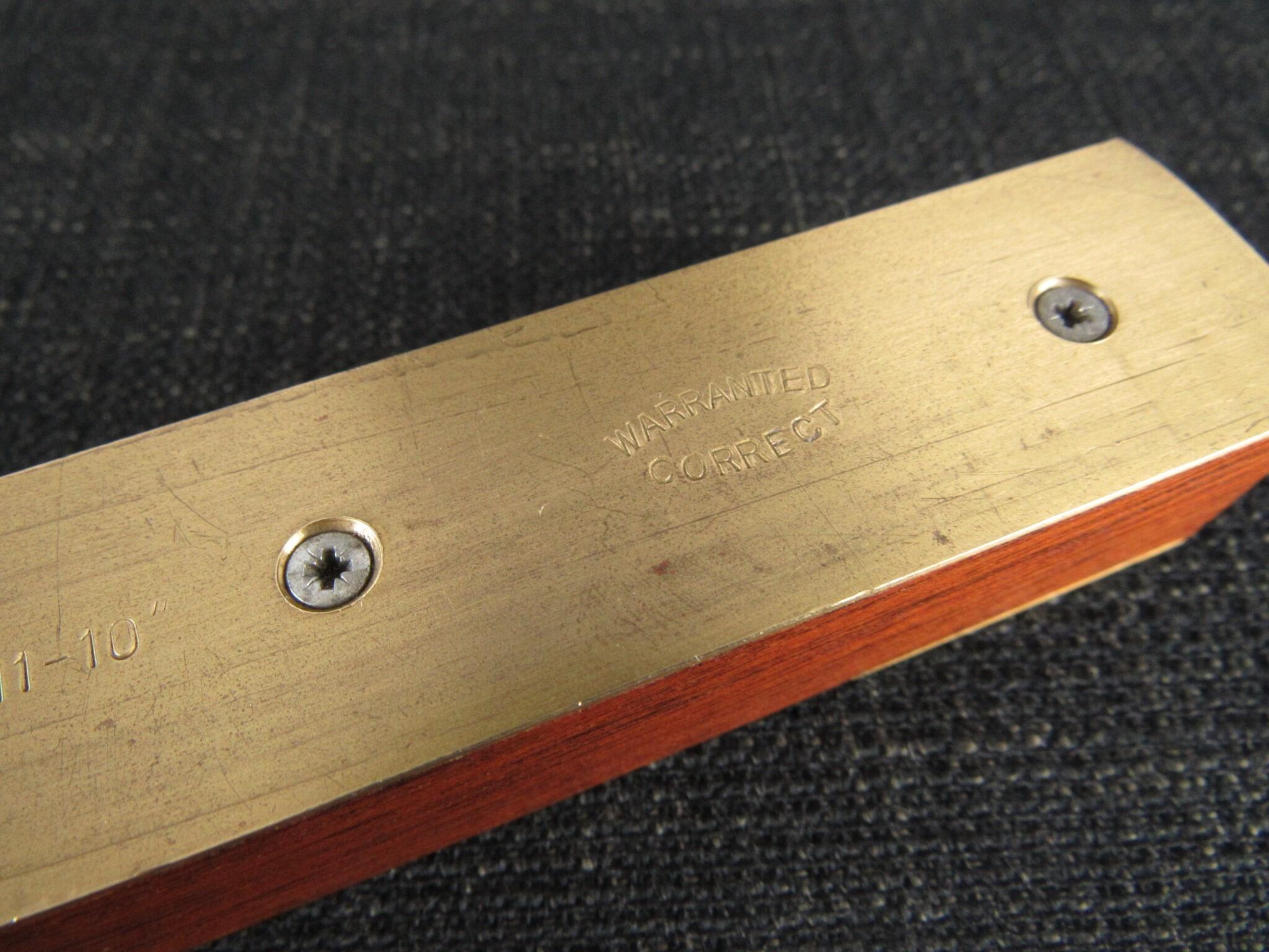 SMALLWOOD 711 Spirit Level with Military Marks - 10 inch *SOLD*