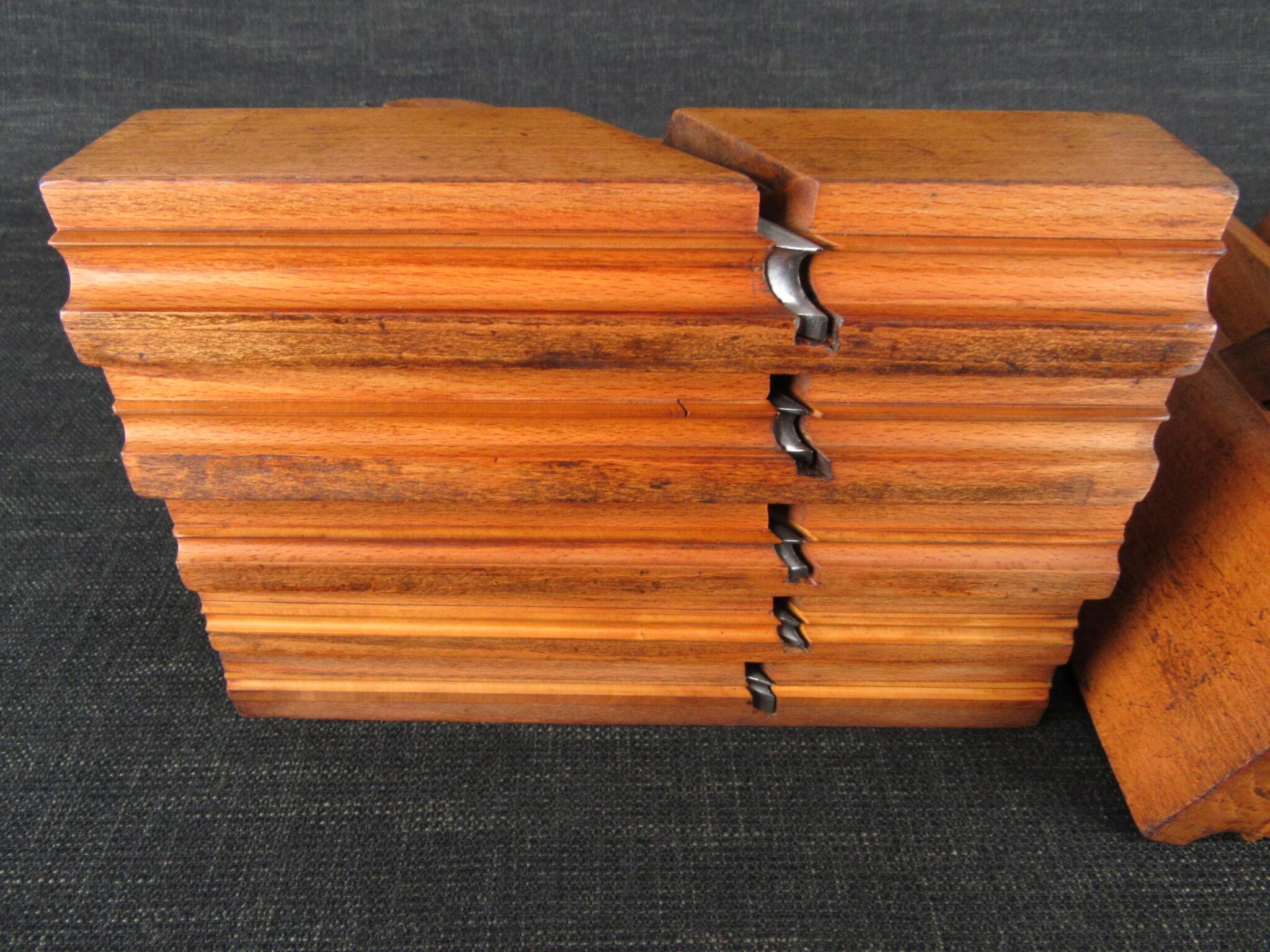 Set of 9 KING & COMPANY Side Bead Moulding Planes *SOLD*