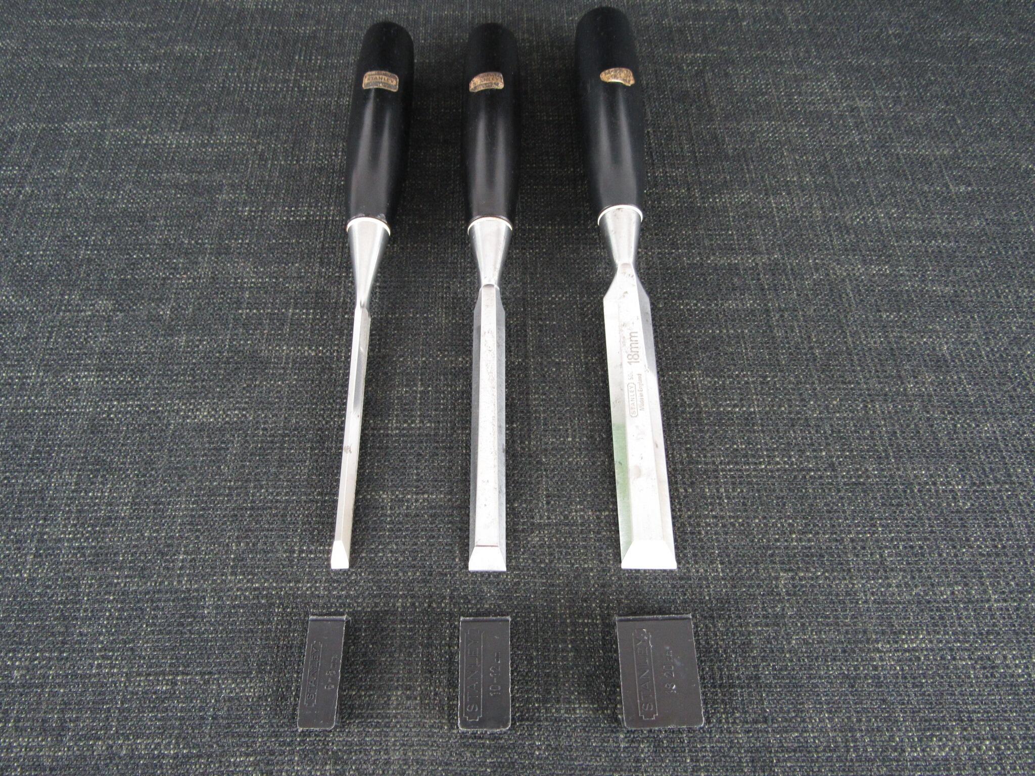 Vintage Set of 3 STANLEY 5001 Chisels *SOLD*