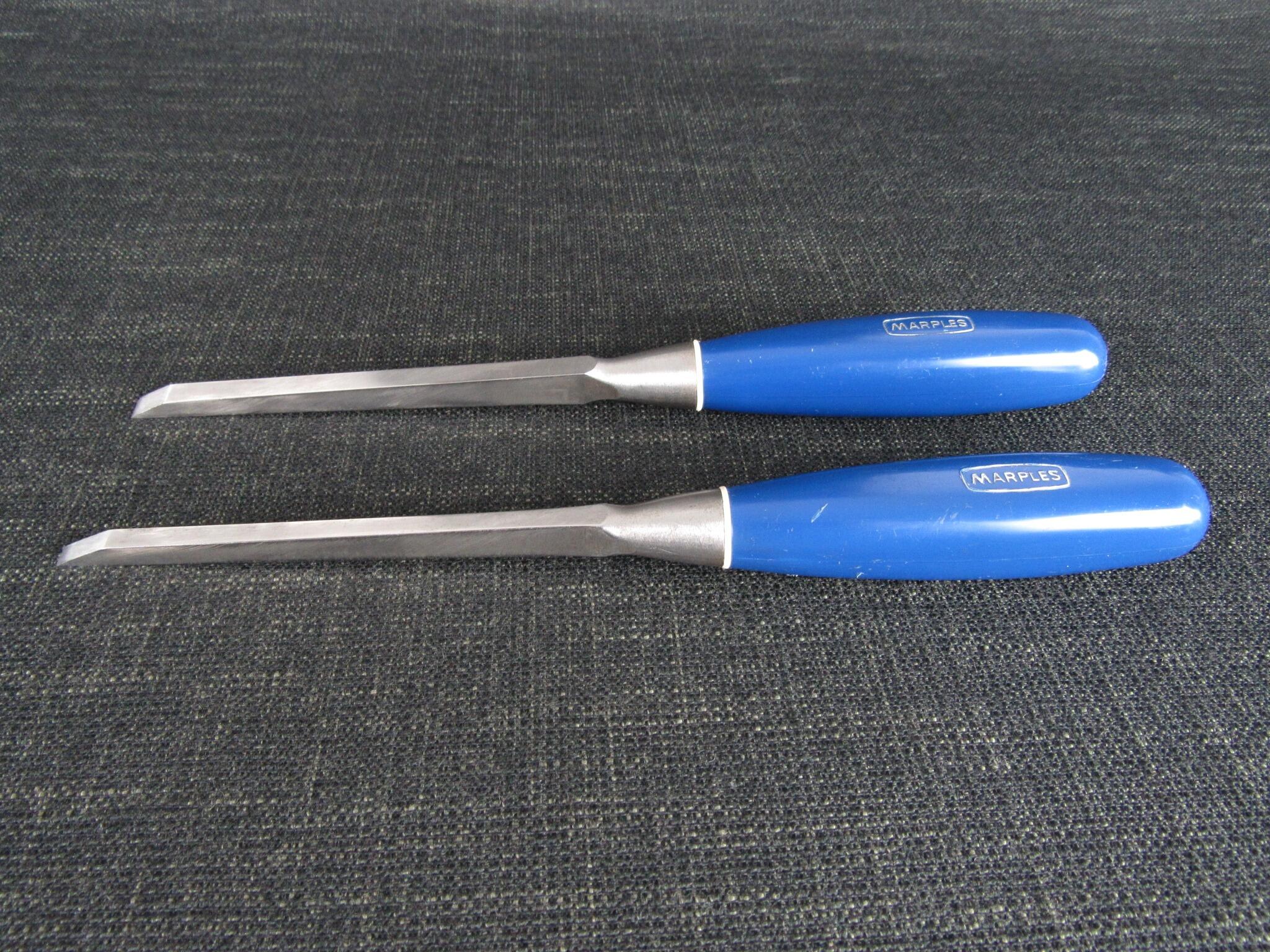 2 MARPLES Blue Chip Mortice Chisels - M733 *SOLD*