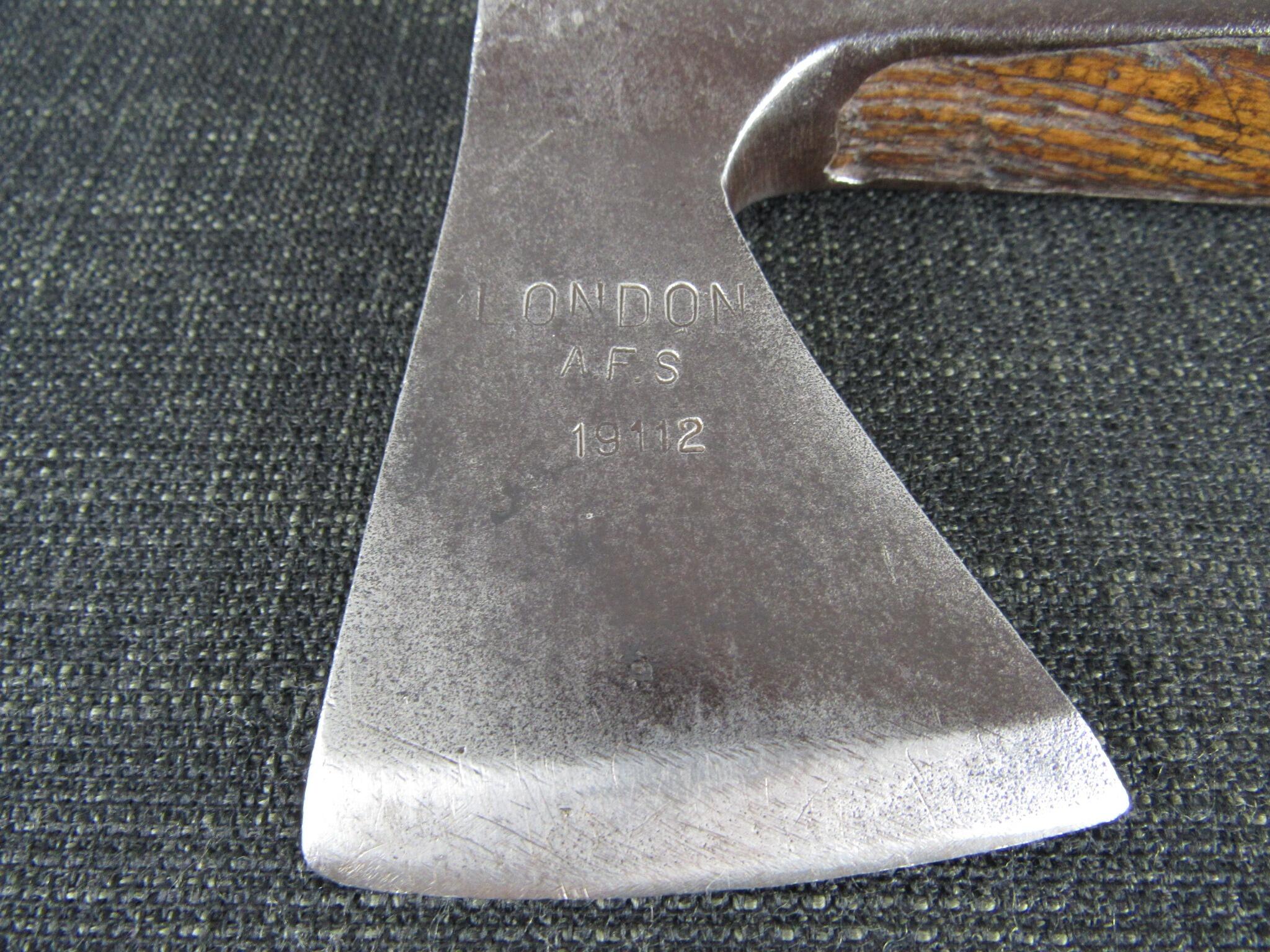 London Auxiliary Fire Service Axe - London AFS *SOLD*
