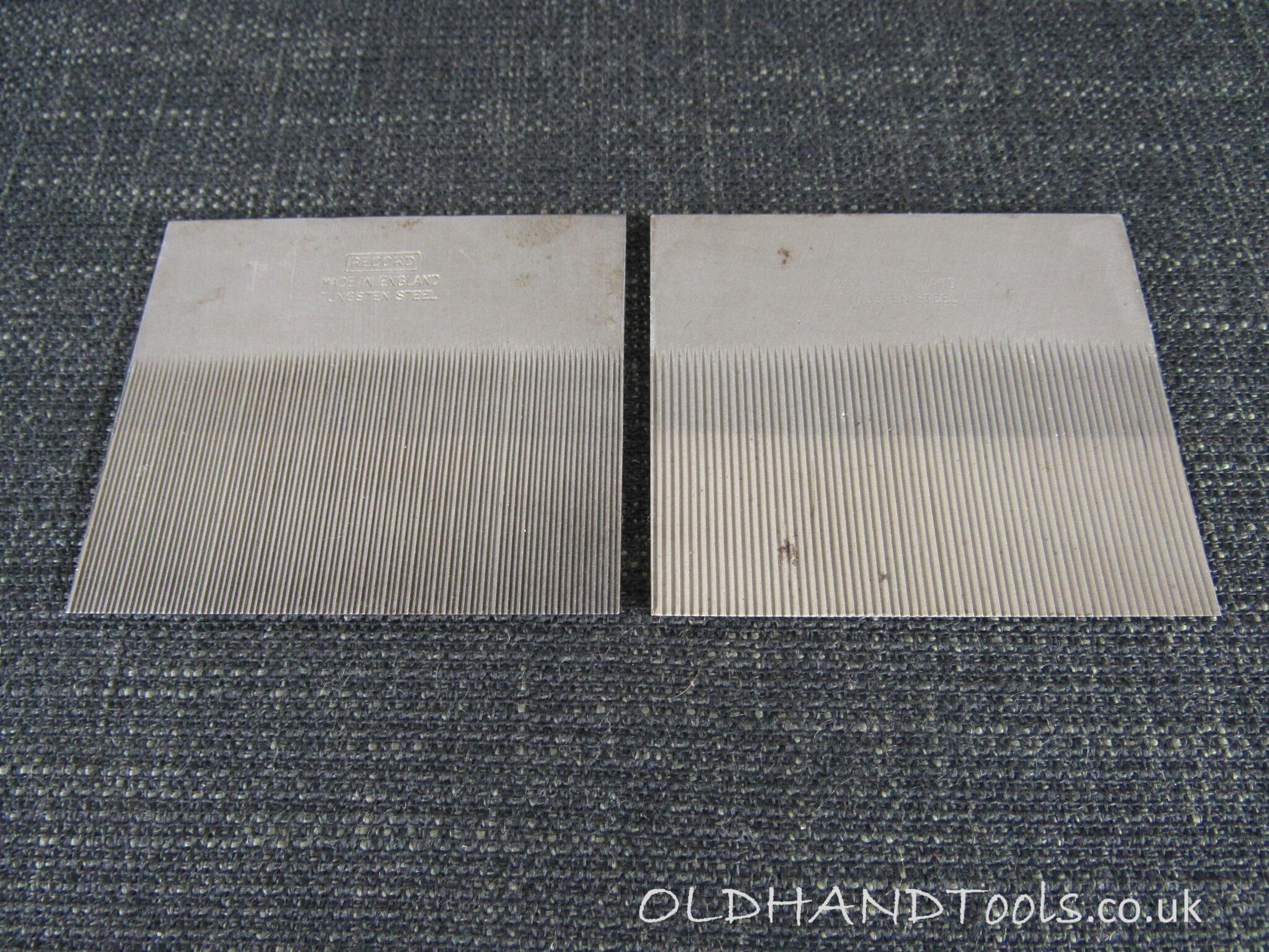 Rare Pair of Toothing Cutters for the RECORD 080 Cabinet Scraper ...