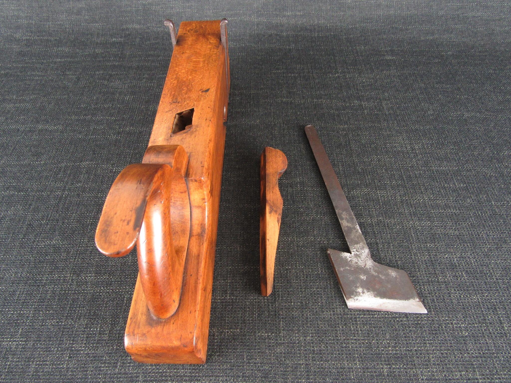 Impressive Large Handled Wooden Skew Rebate Plane *SOLD*