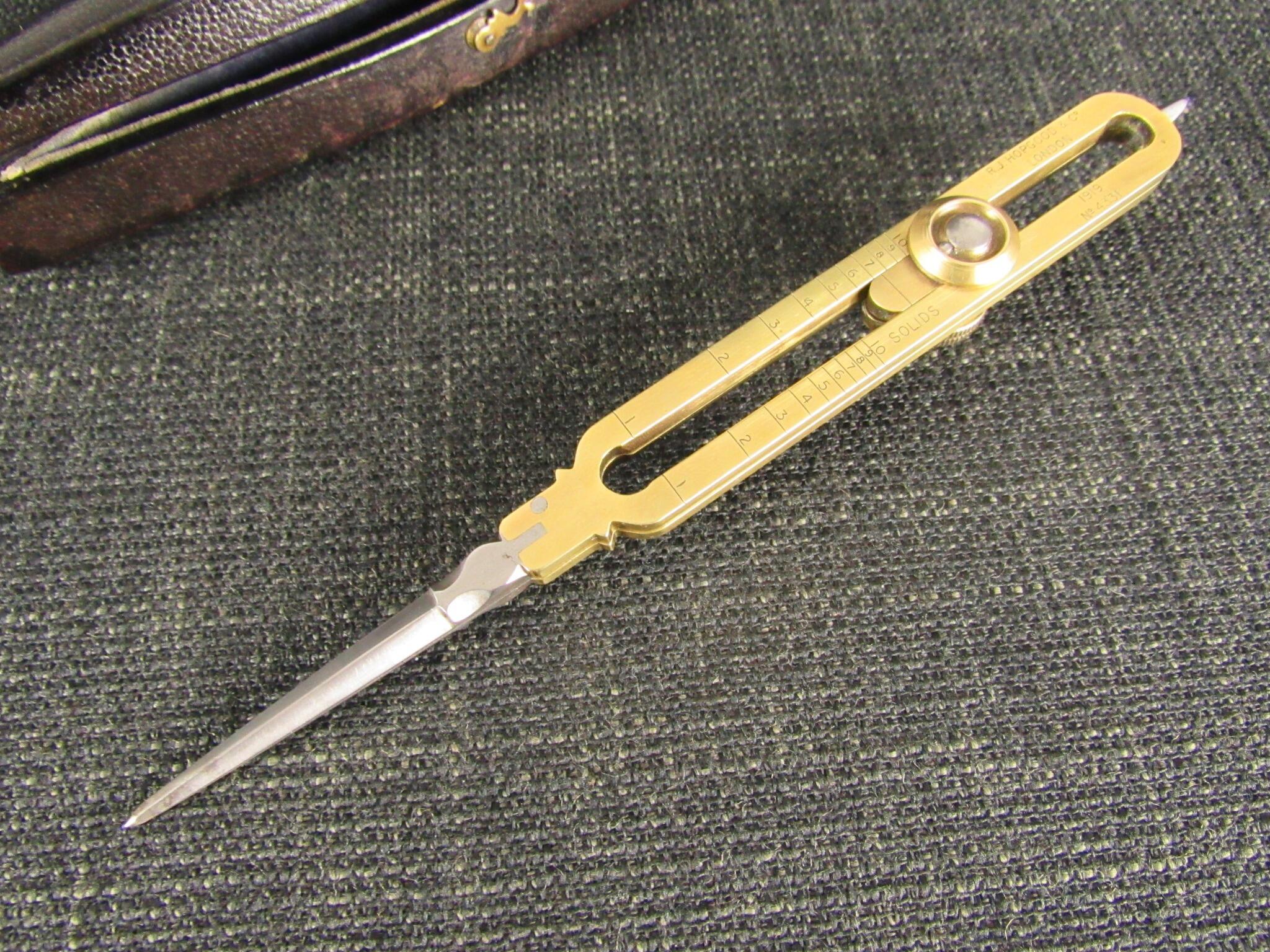 RJ HOPGOOD Proportional Dividers with Broad Arrow Mark *SOLD*