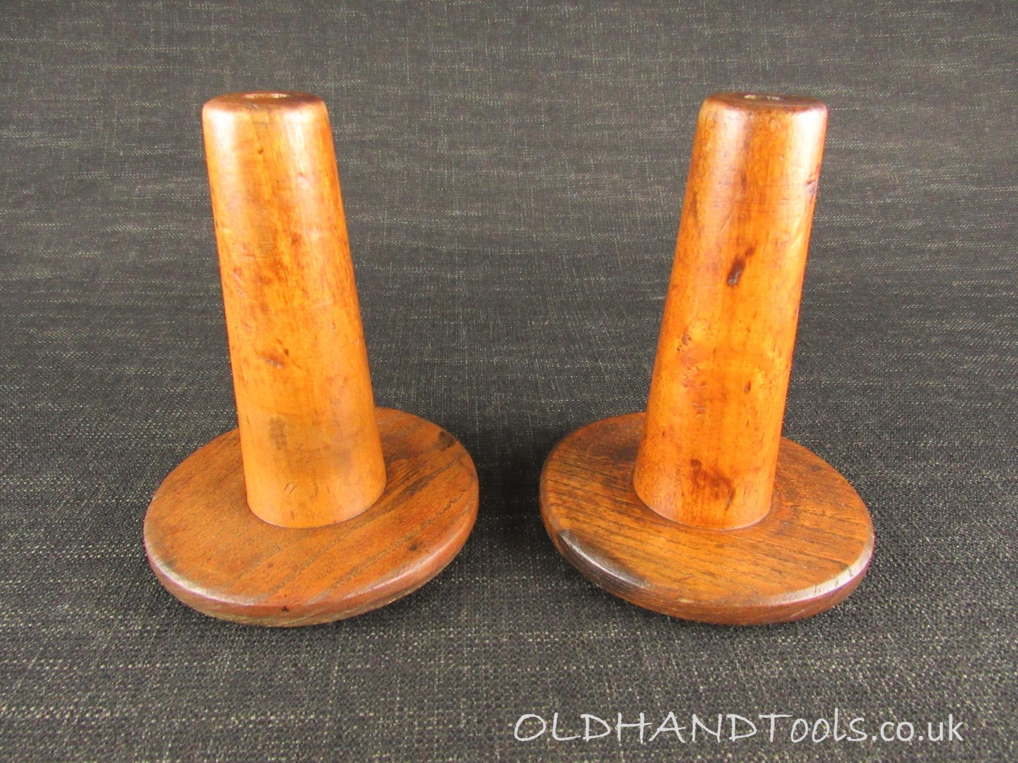 Pair of Vintage Wooden Yarn Spools *SOLD*
