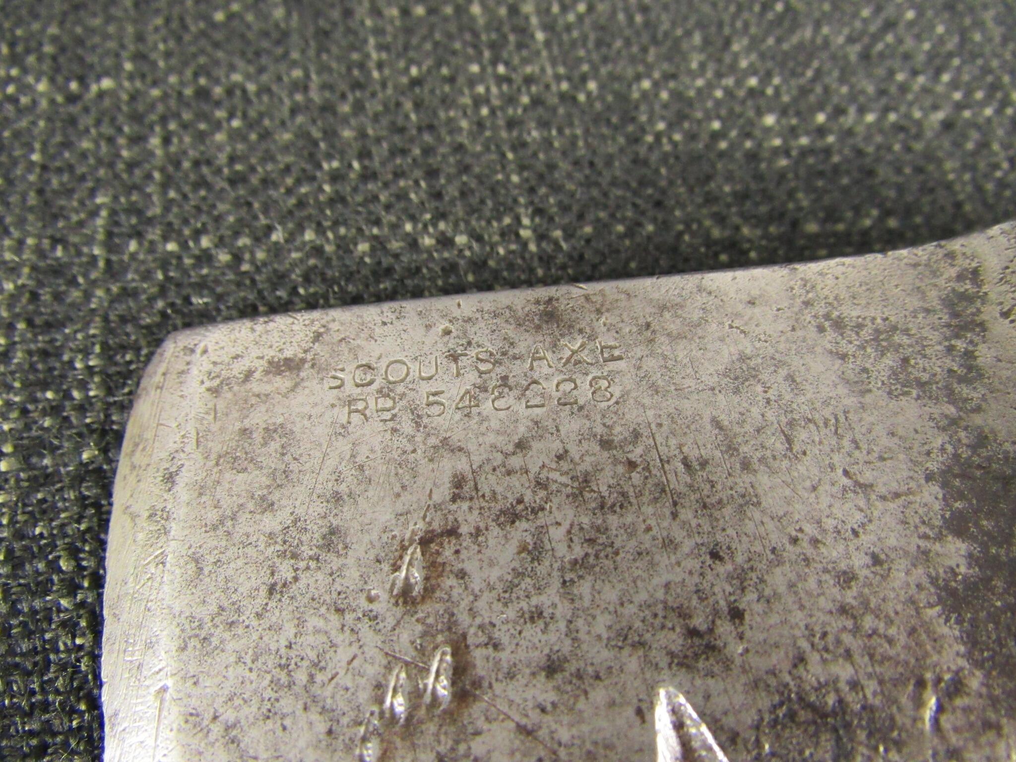 Vintage Registered Design Scout Axe *SOLD*