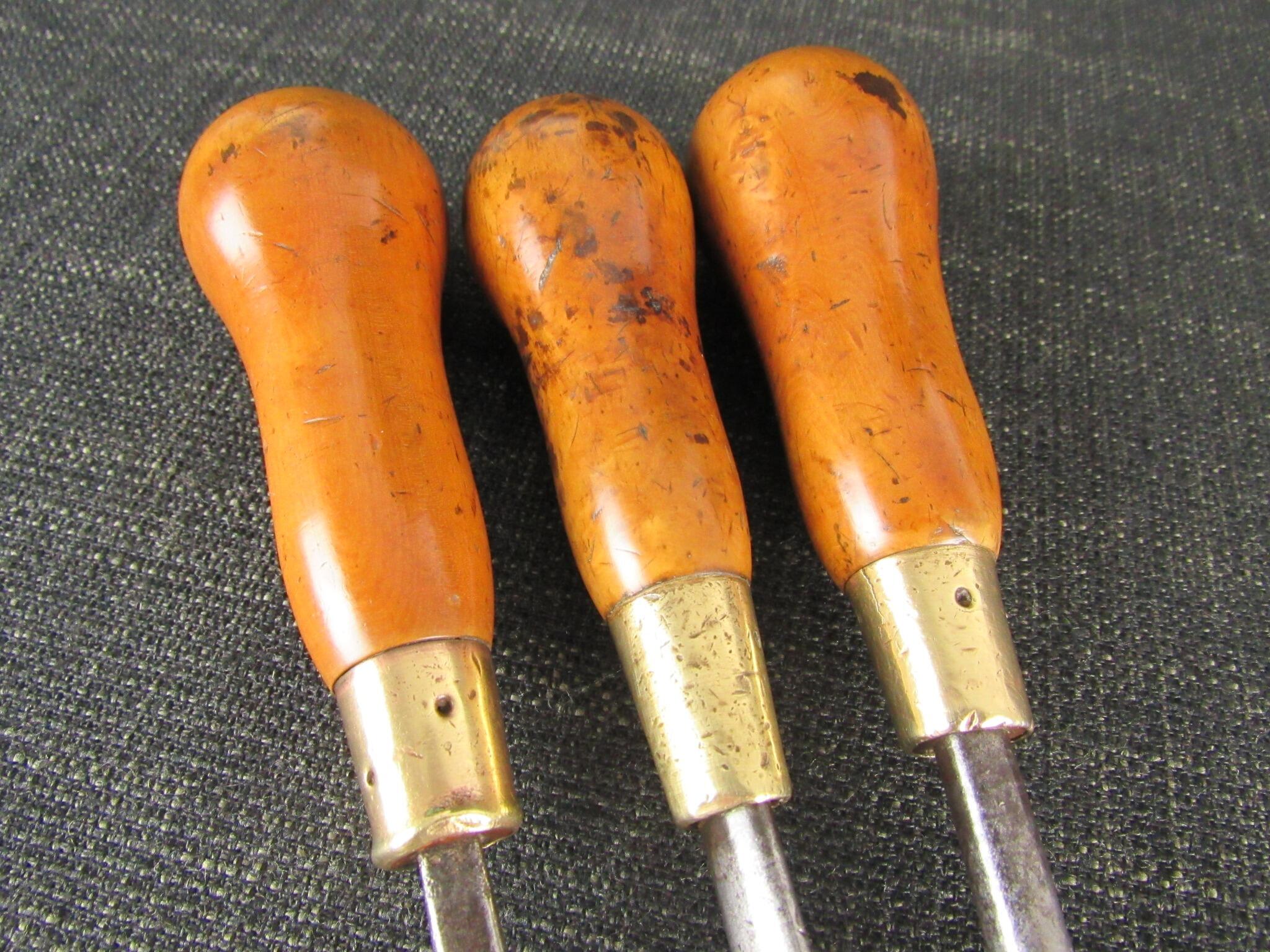 3 Saddlers & Harness Makers Collar Awls - BLANCHARD *SOLD*
