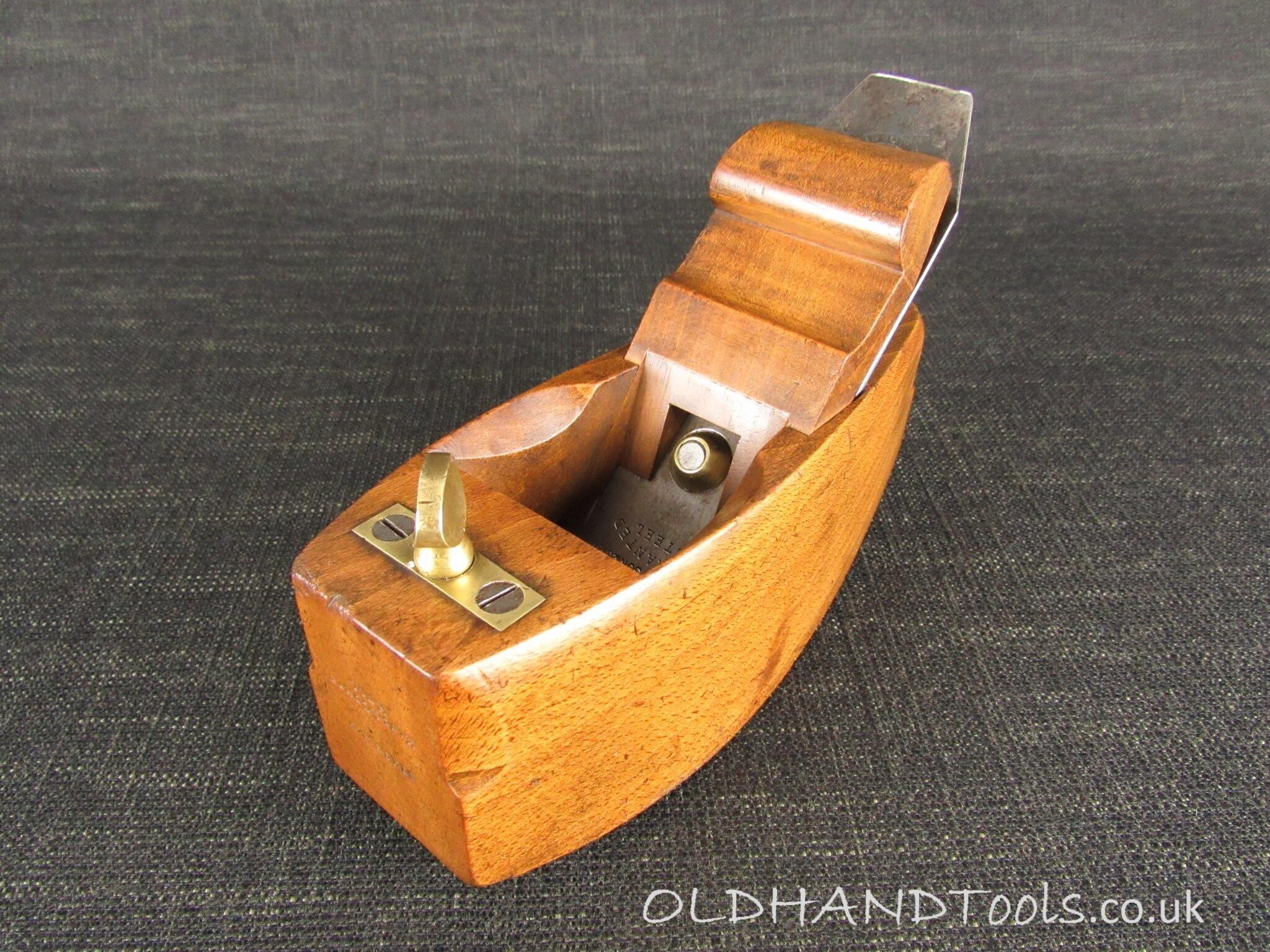 KING & COMPANY Wooden Compass Plane with Screw Stop *SOLD*