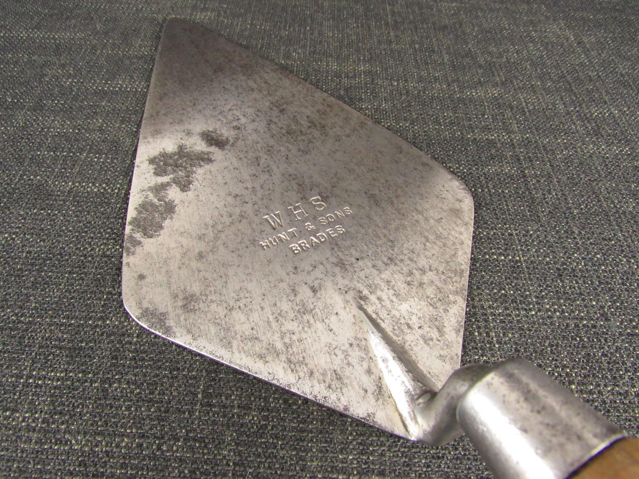 Vintage WHS BRADES Capped Bricklayers Trowel - 10 inch *SOLD*