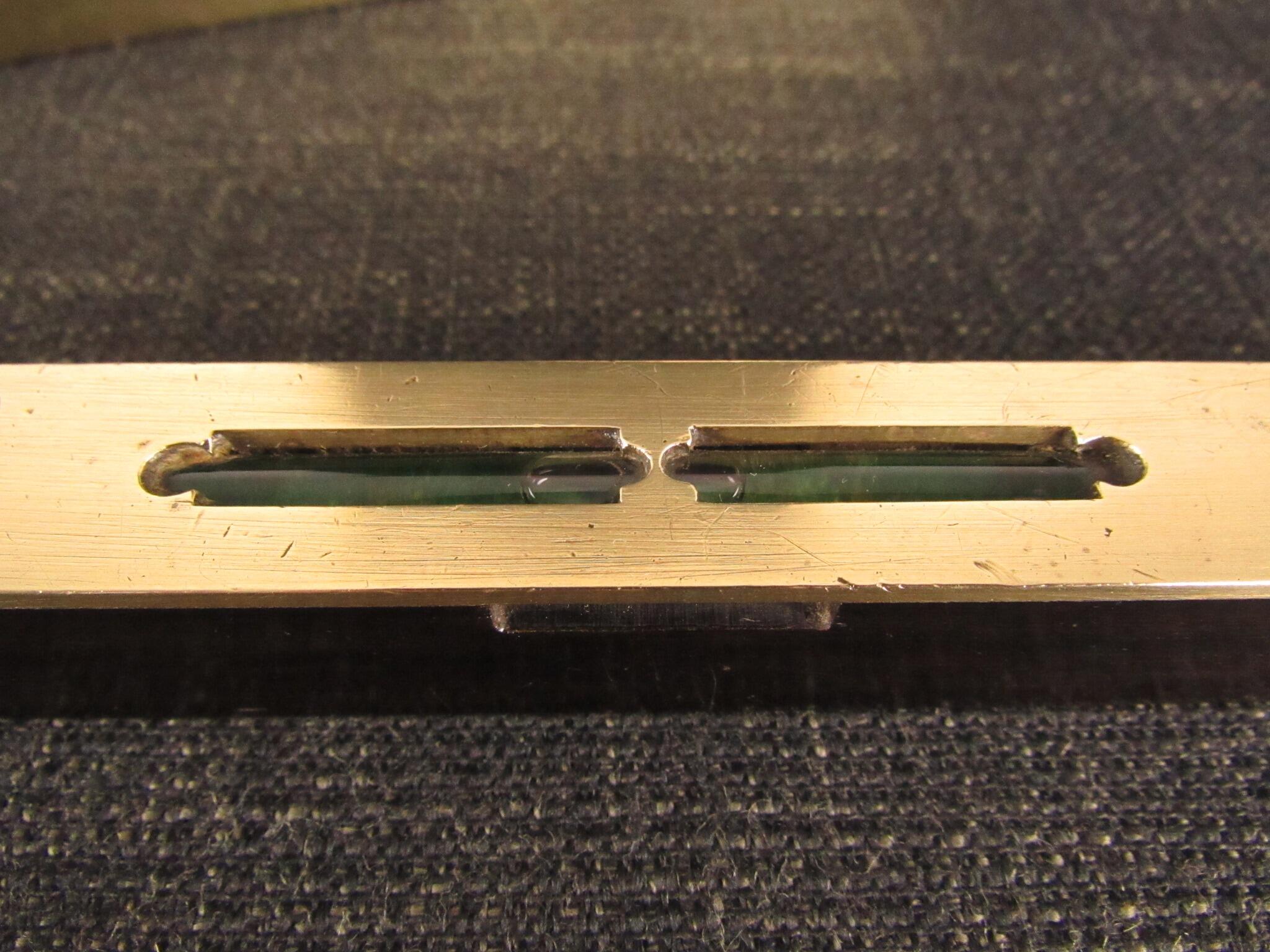 9 inch JAMES HOWARTH Ebony Spirit Level in Brass Case *SOLD*