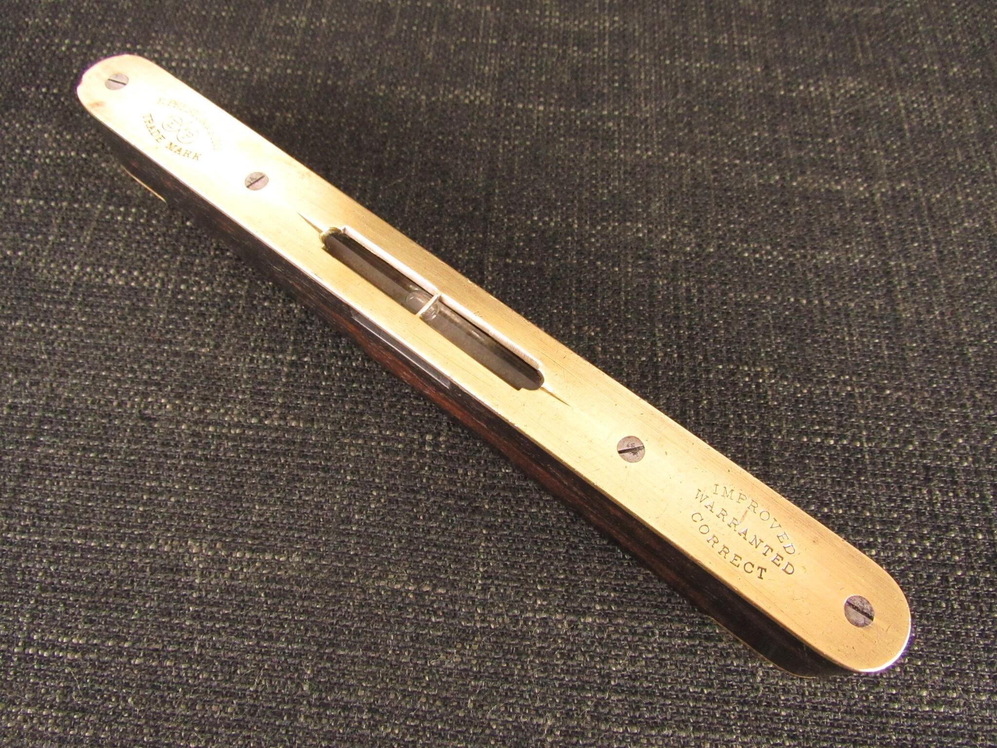 8 inch EDWARD PRESTON Spirit Level marked J BRODIE *SOLD*