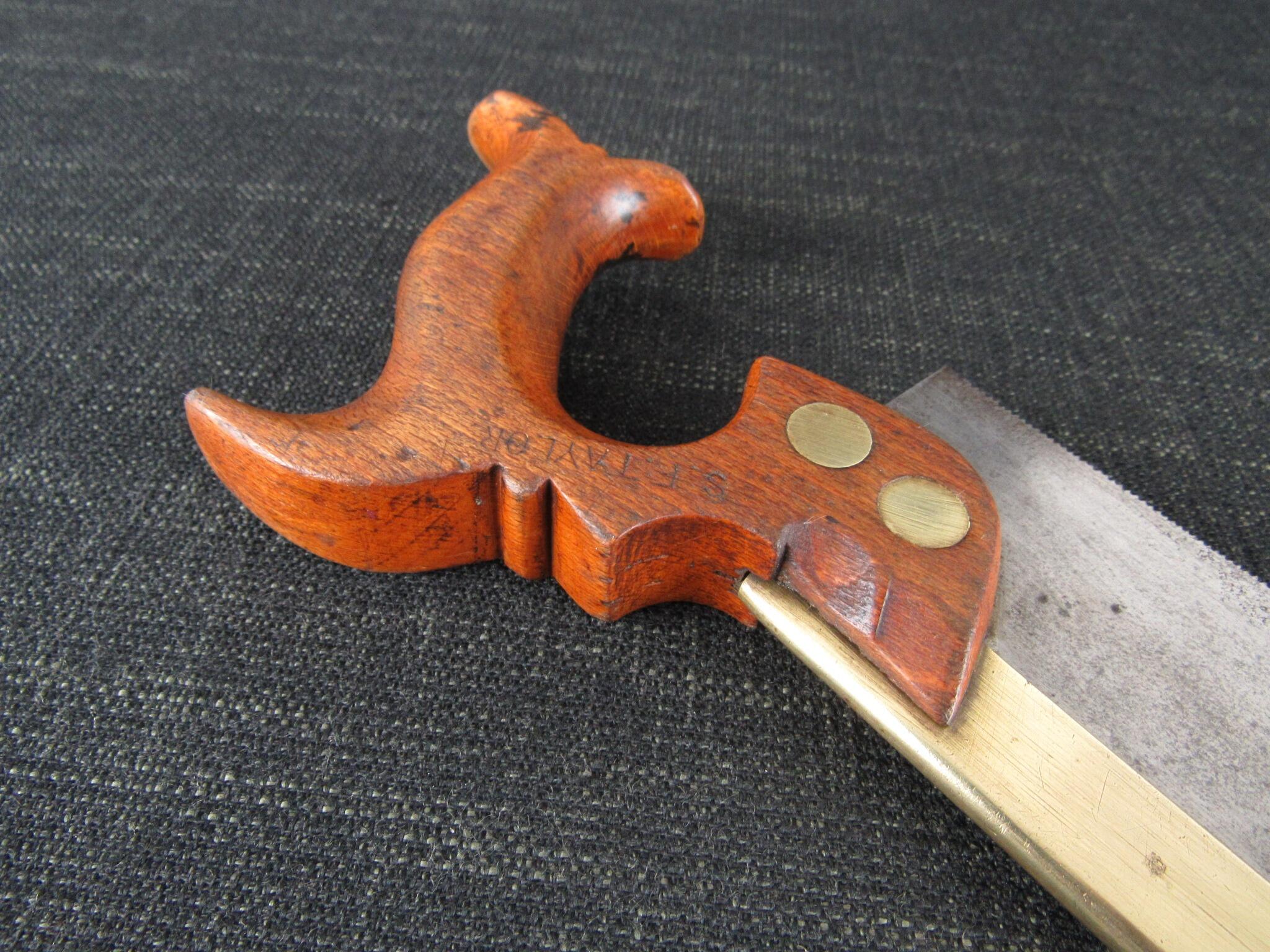 EDWARD PRESTON 8 inch Brass Back Dovetail Saw *SOLD*