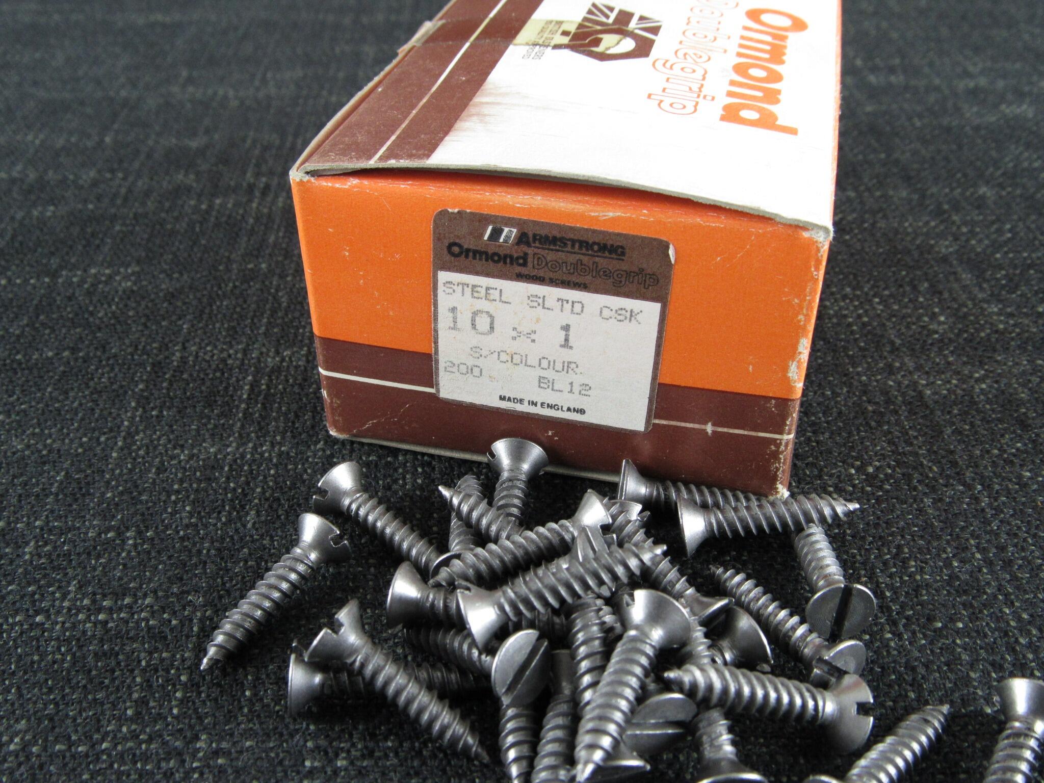 ORMOND Slotted Steel Screws