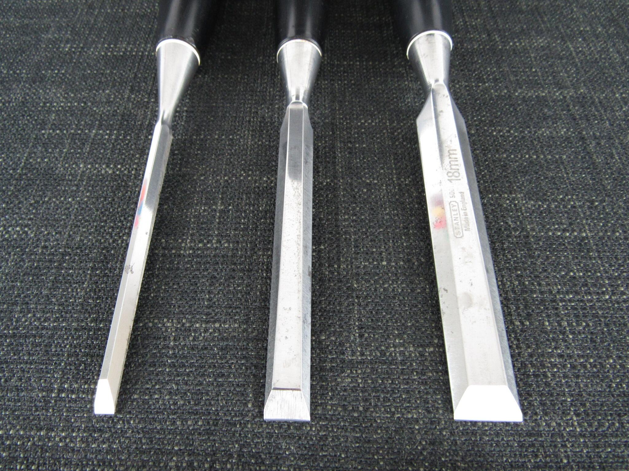 Vintage Set of 3 STANLEY 5001 Chisels *SOLD*