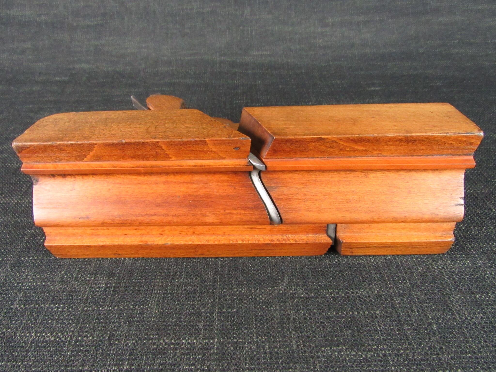 Wide MATHIESON Twin Iron Moulding Plane - Grecian Ogee