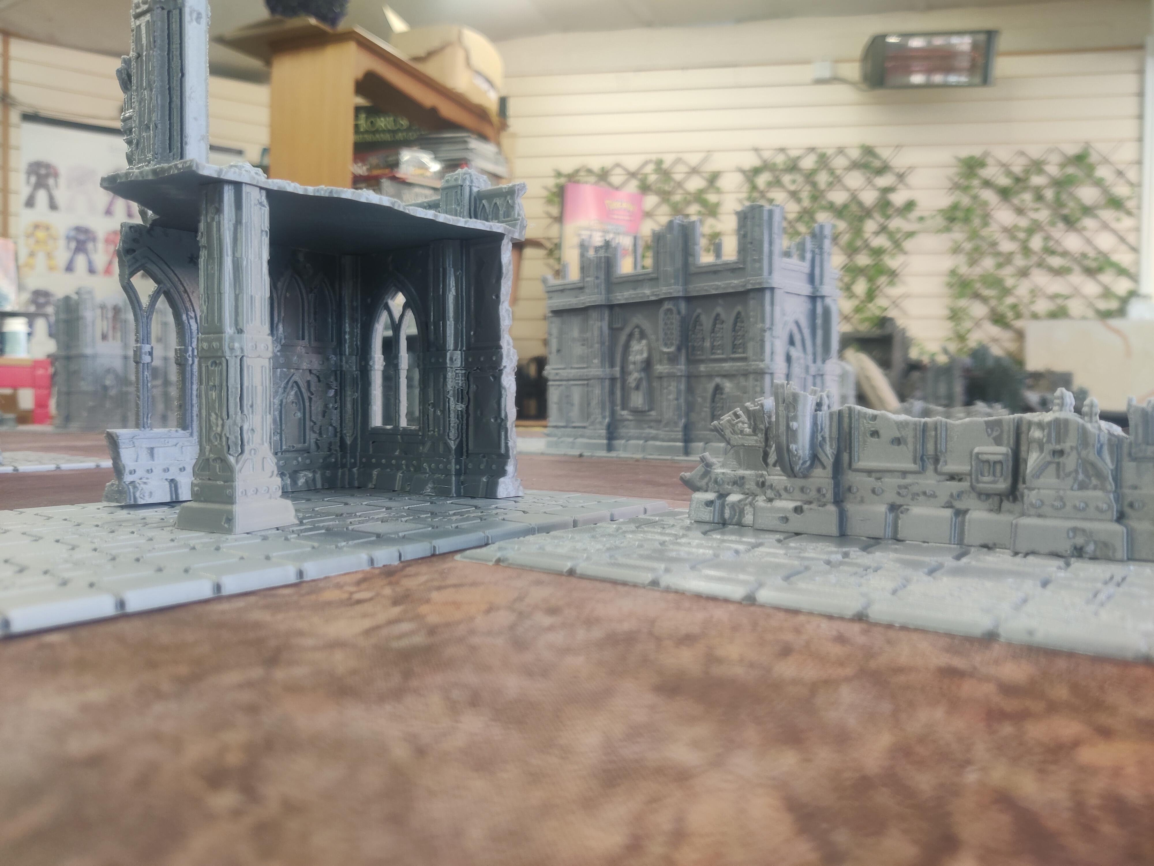 Sci-fi Ruins Scenery Set | 10th Edition Tournament Terrain