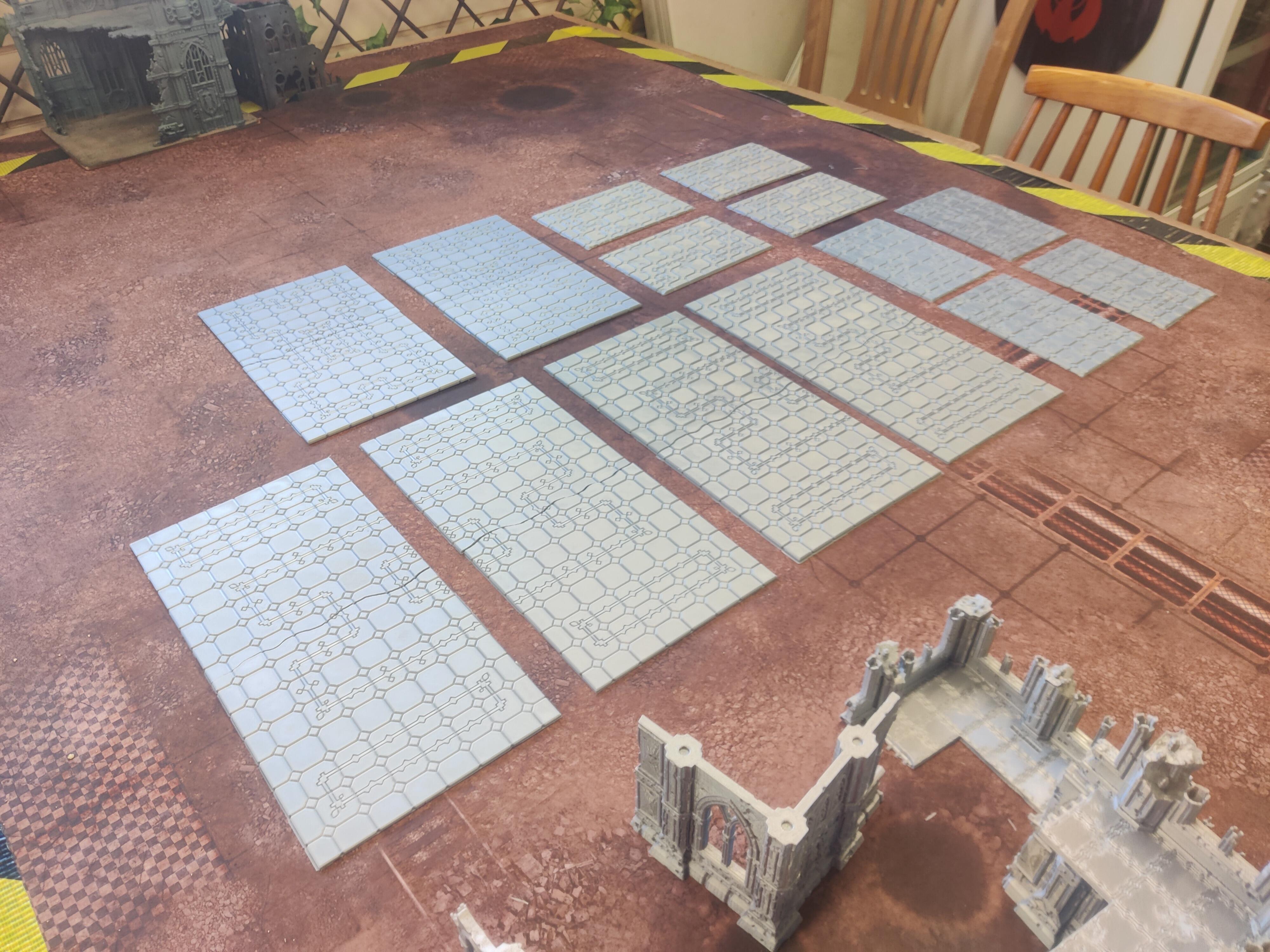 Floor Tiles for Sci-fi Ruins Tournament Level Ruined City Scenery Set ...