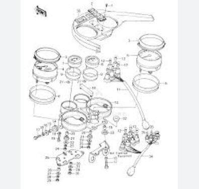 METER BRACKET RUBBER: Z1-R (Z1000D)
