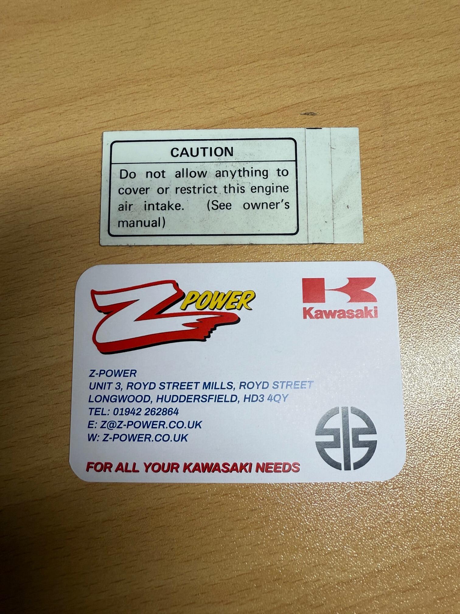 DECAL- AIR INTAKE LABEL GPZ