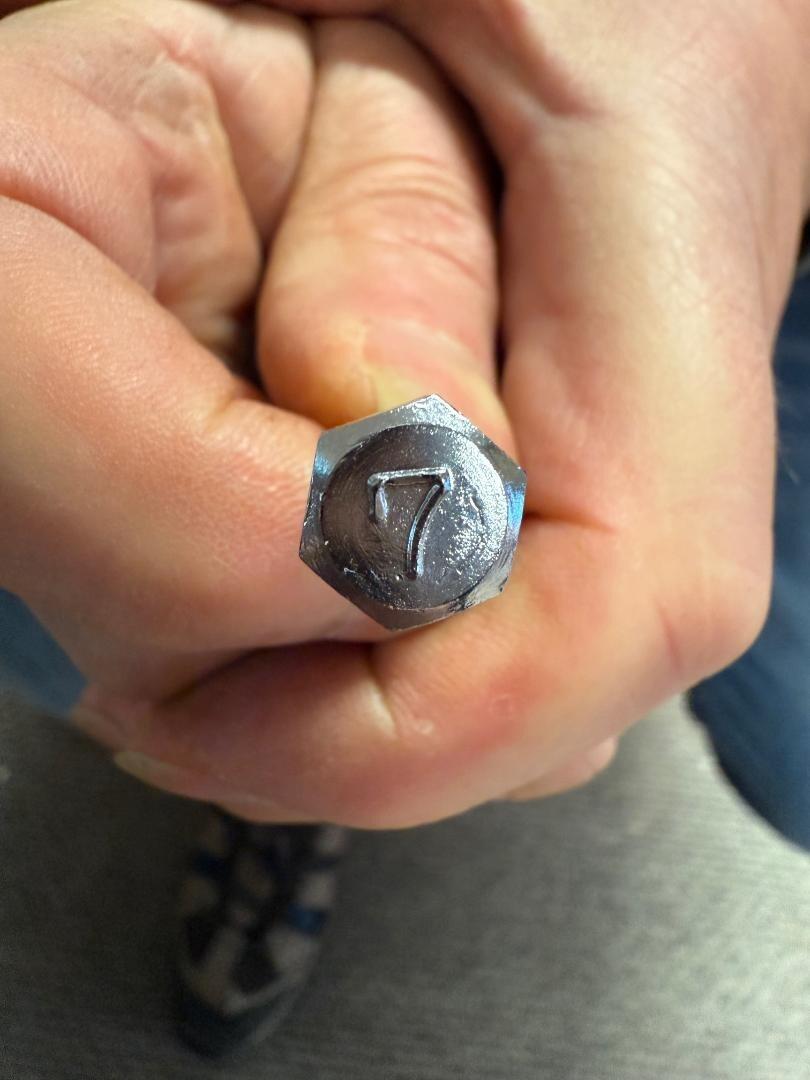 MASTER CYLINDER/CLUTCH BRACKET BOLT: CHROME 6X25mm #7