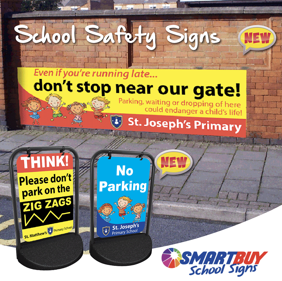 Drop Out Of School Signs School Drop Off Traffic Hi Res Stock