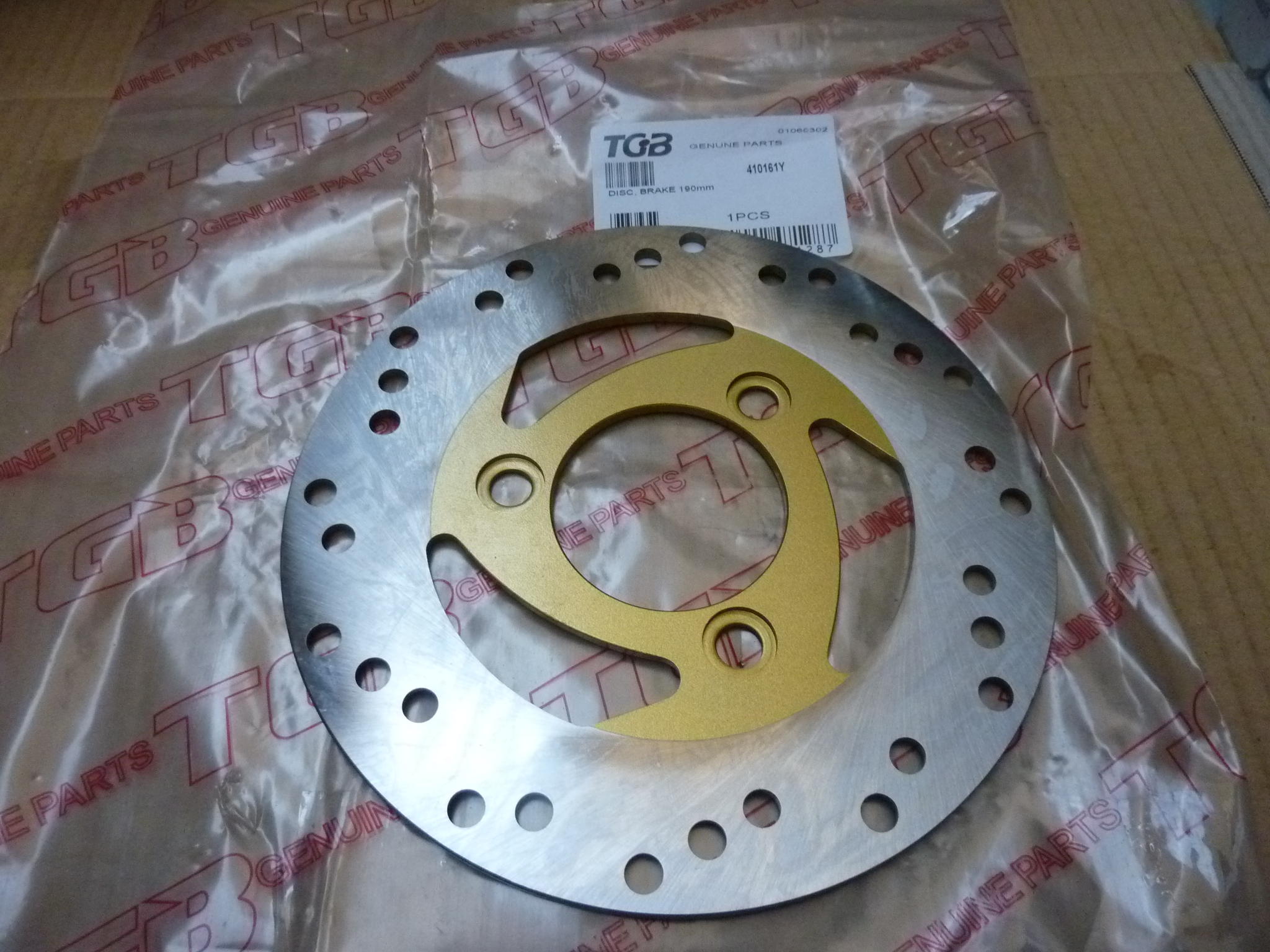 TGB 410161Y BRAKE DISC 190MM TGB 202 303R Hawk 50cc