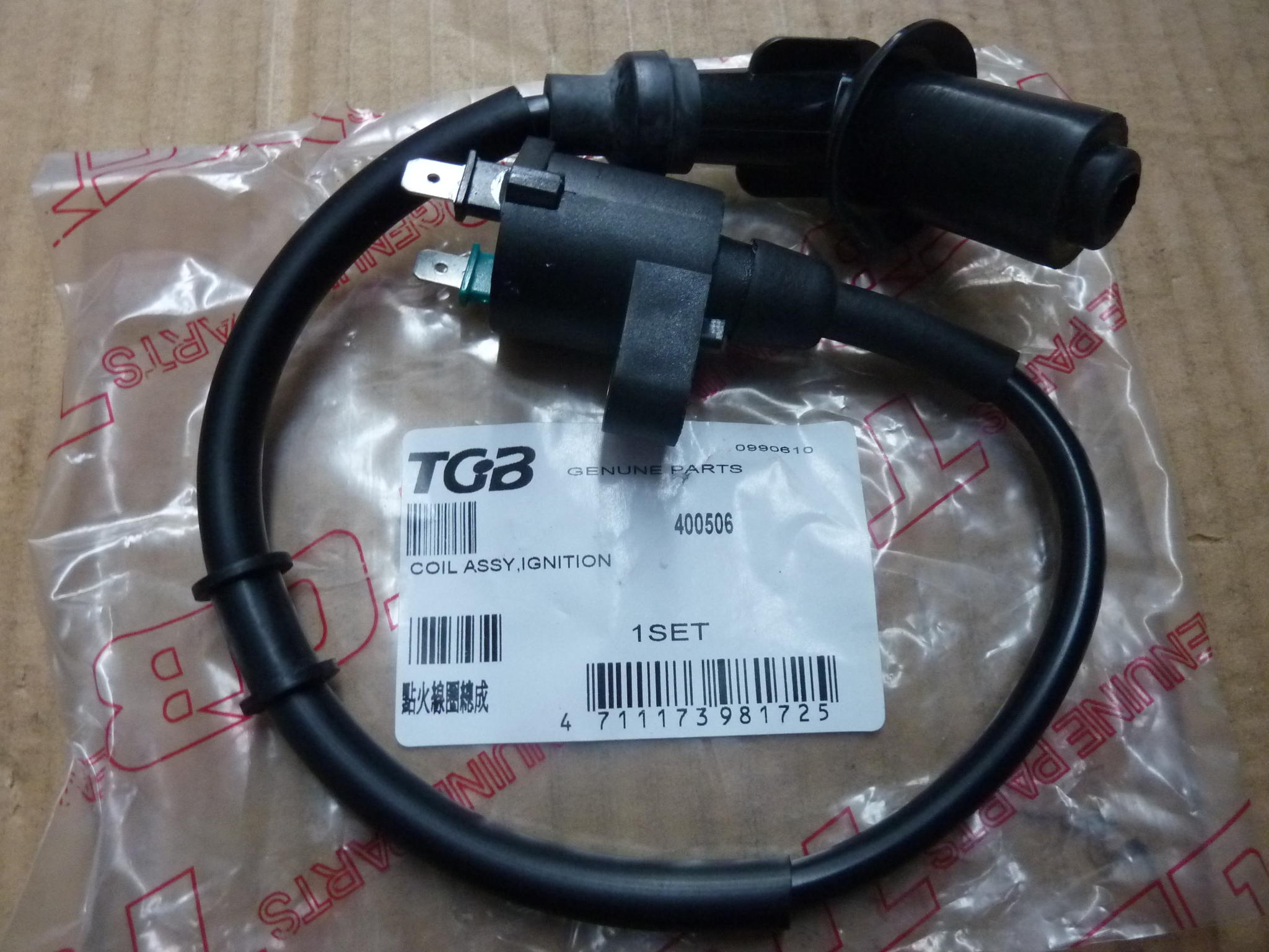 TGB 400506 COIL IGNITION TGB Delivery 303R Hawk 125cc