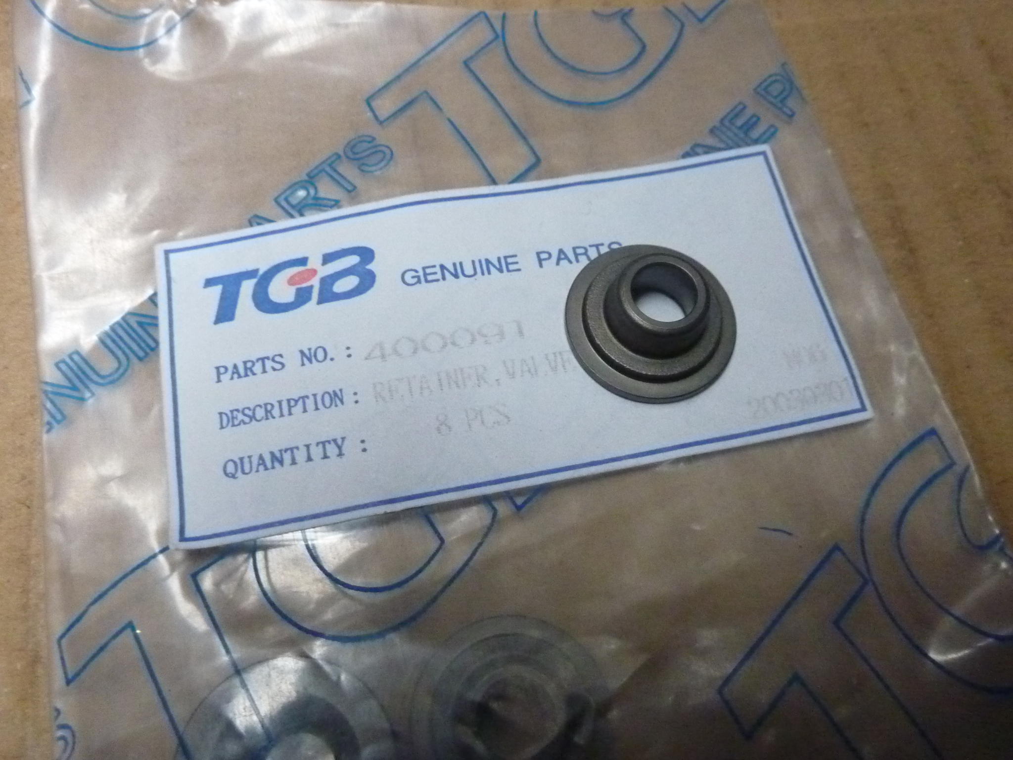 TGB 400091 VALVE RETAINER TGB Delivery 303R Hawk 125cc R125X