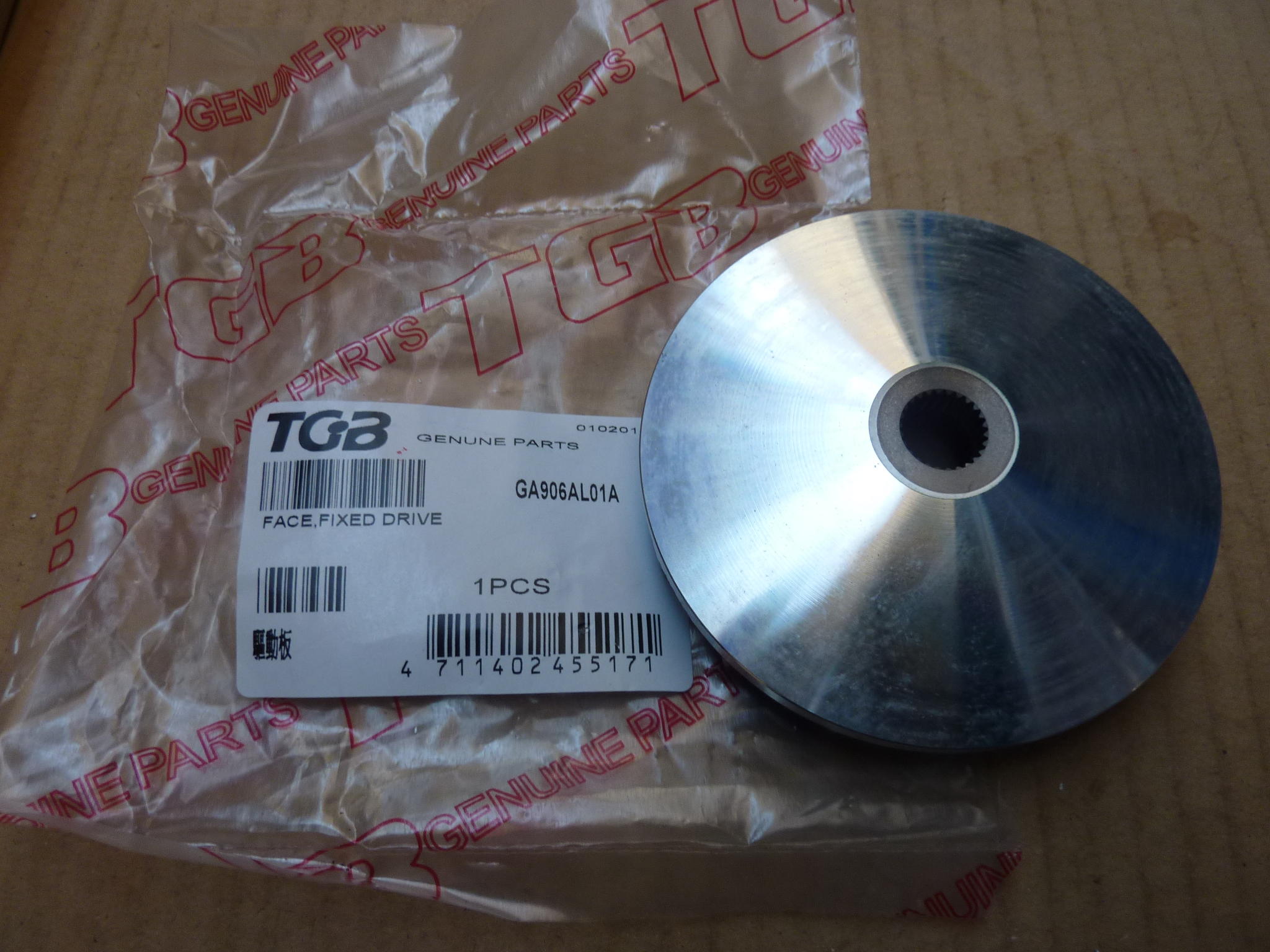 TGB GA906AL01A FACE FIXED DRIVE FOR VARIATOR TGB 202 303R Hawk 50cc R50X