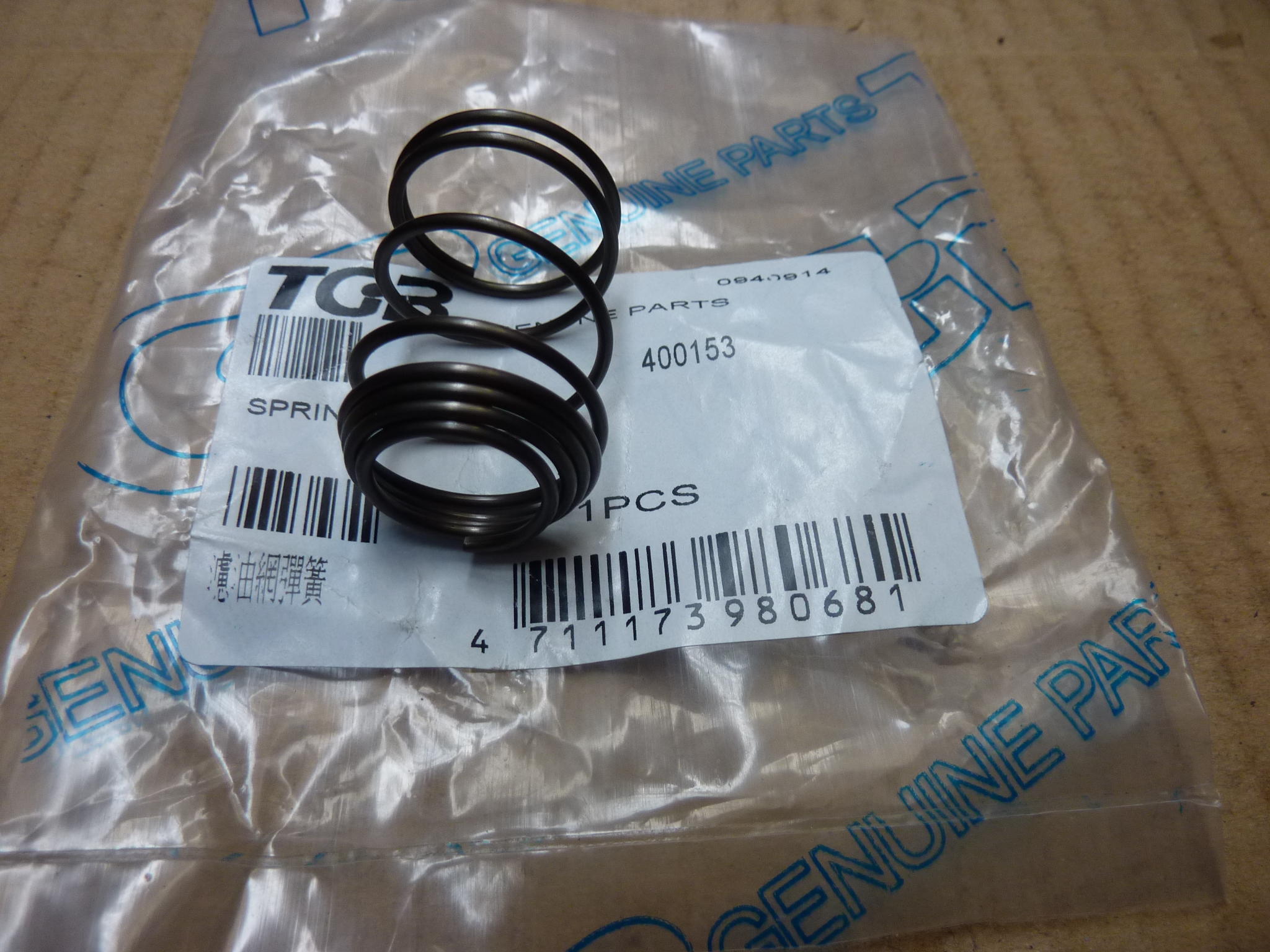 TGB 400153 SPRING TGB Delivery 303R Hawk 125cc R125X