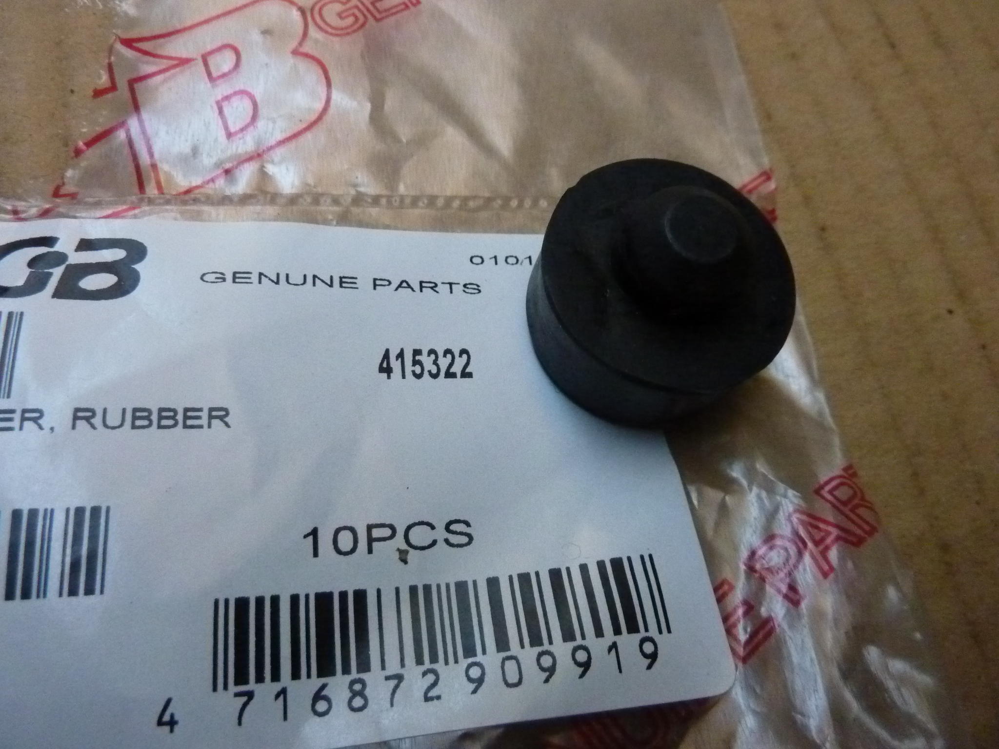 TGB 415322 DAMPER RUBBER TGB 202
