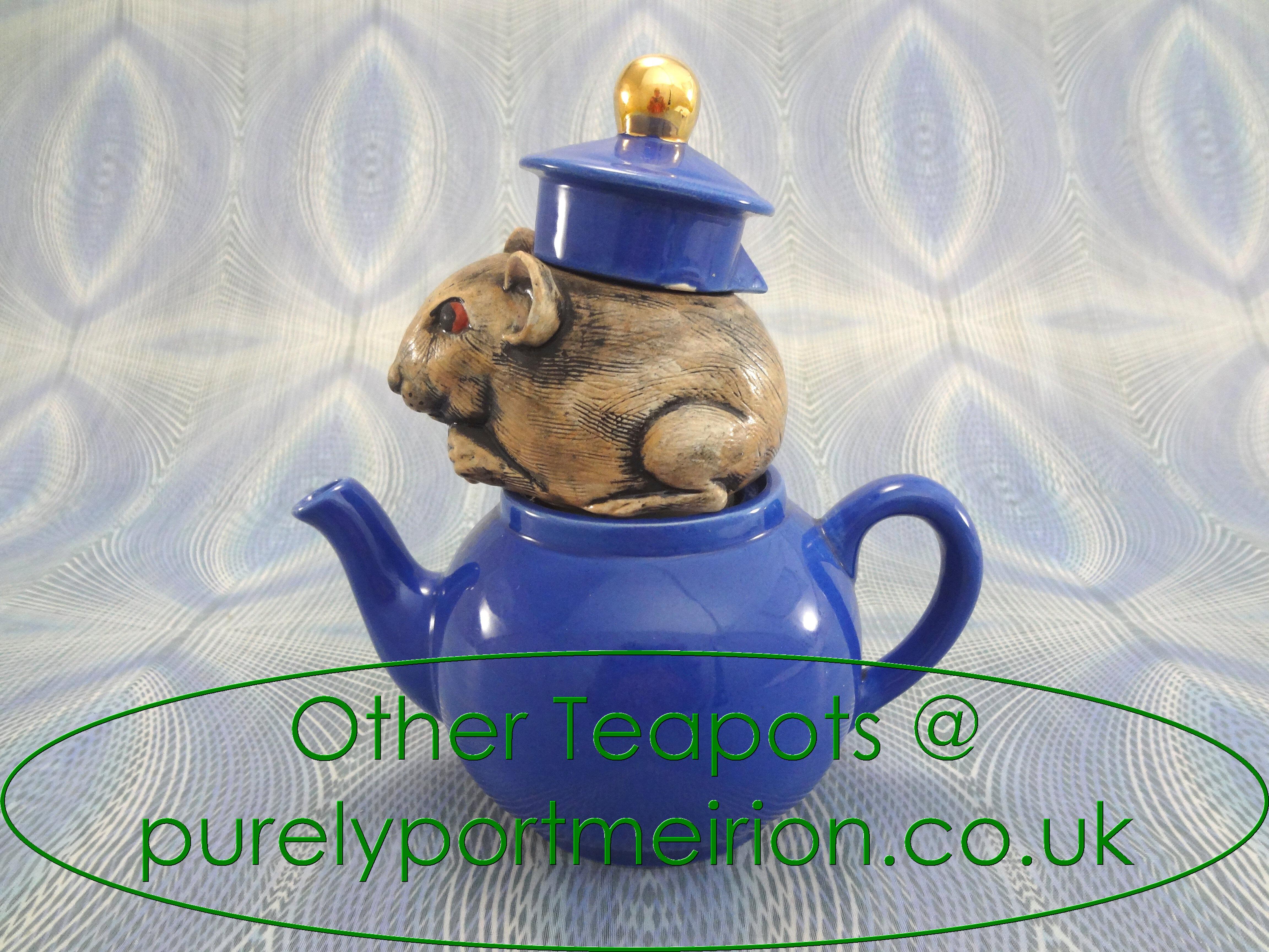 Andy Titcomb Doormouse Teapot, Signed, OT11