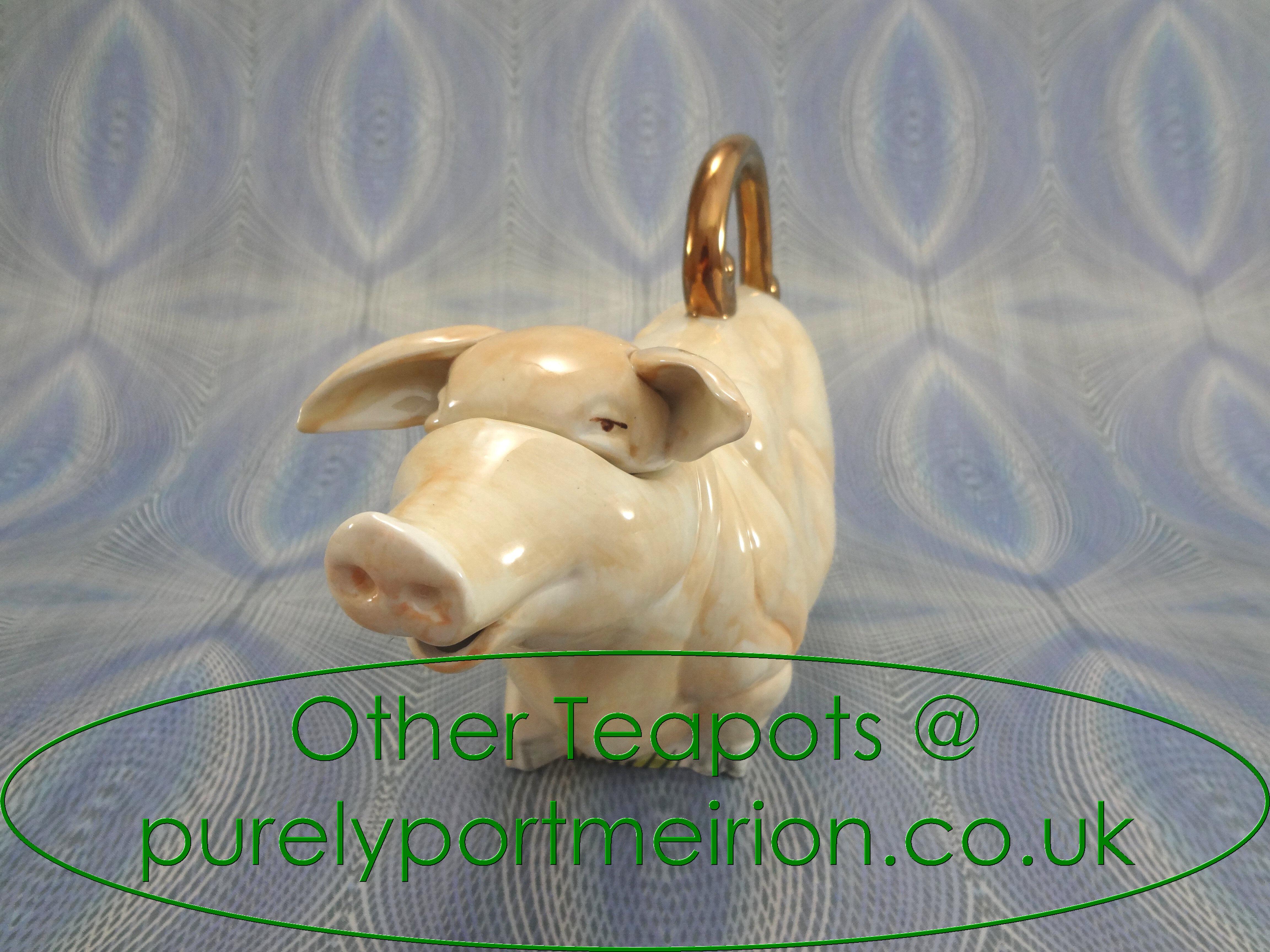 Andy Titcomb The Pig Teapot, Signed, OT8