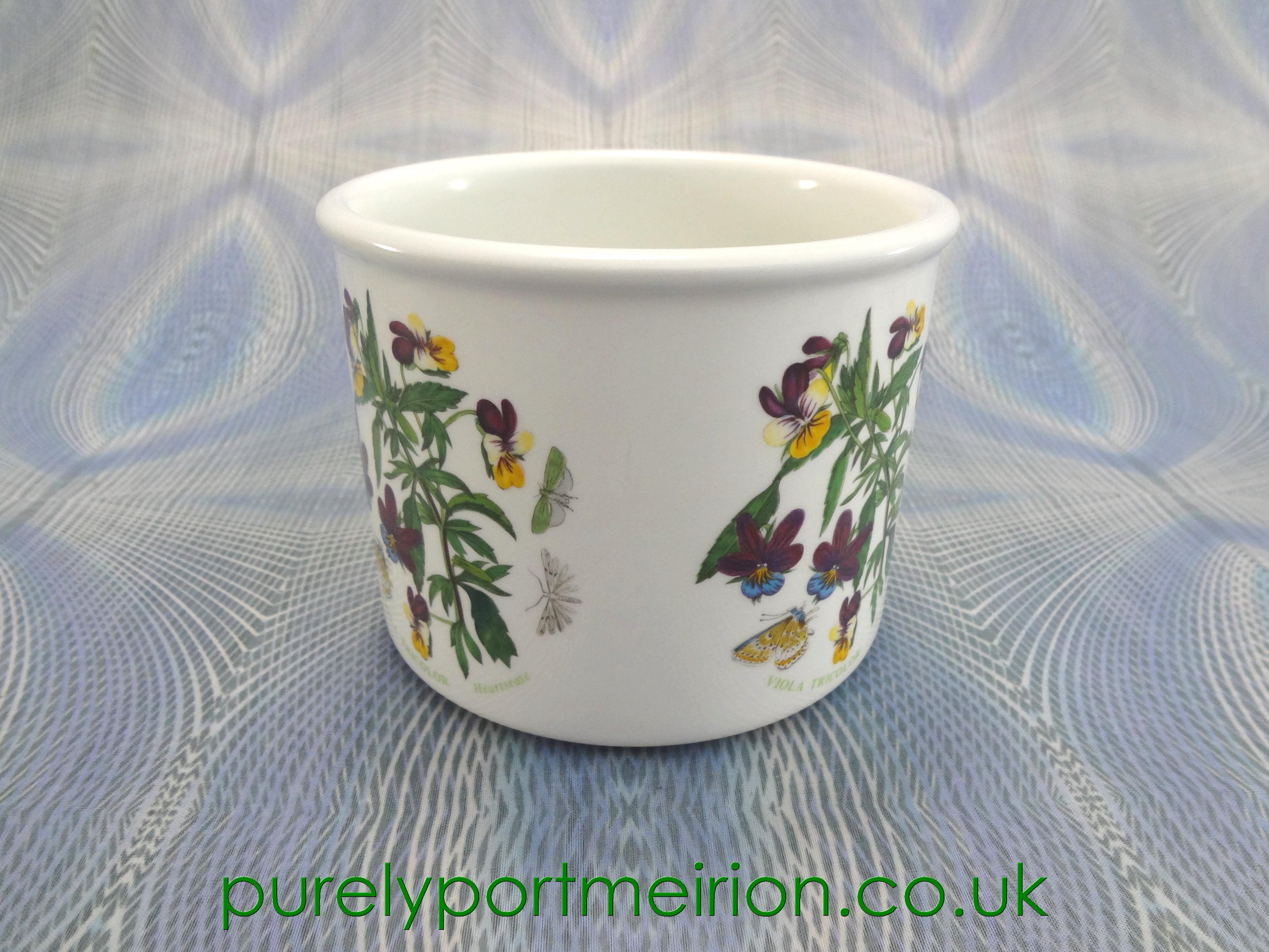 Portmeirion Botanic Garden Pottery Planter No4 Size Heartsease, BG1202