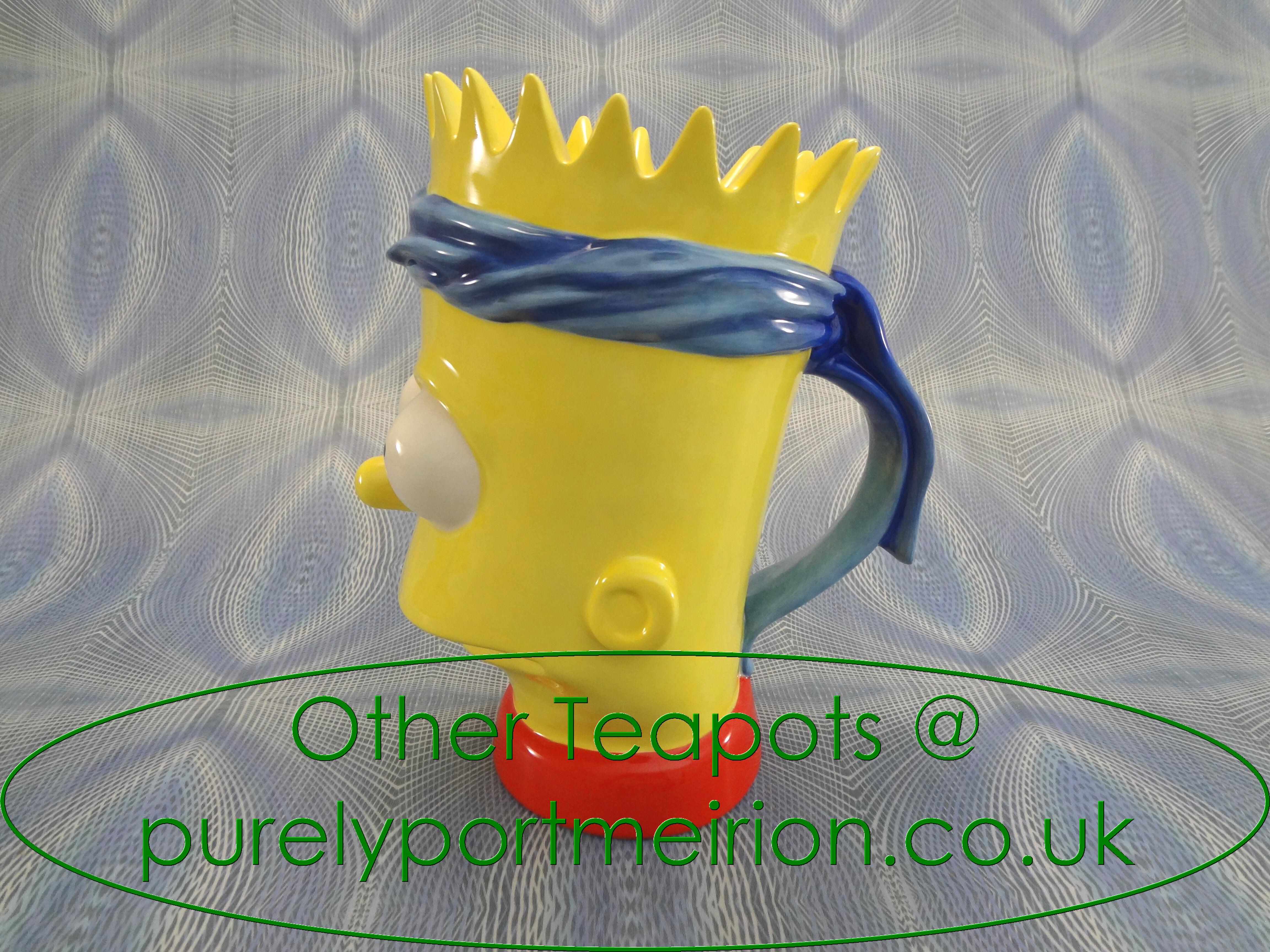 Totally Teapots Bart Simpson, Bart Tea Aye Carumba, Collectable Teapot, OT1