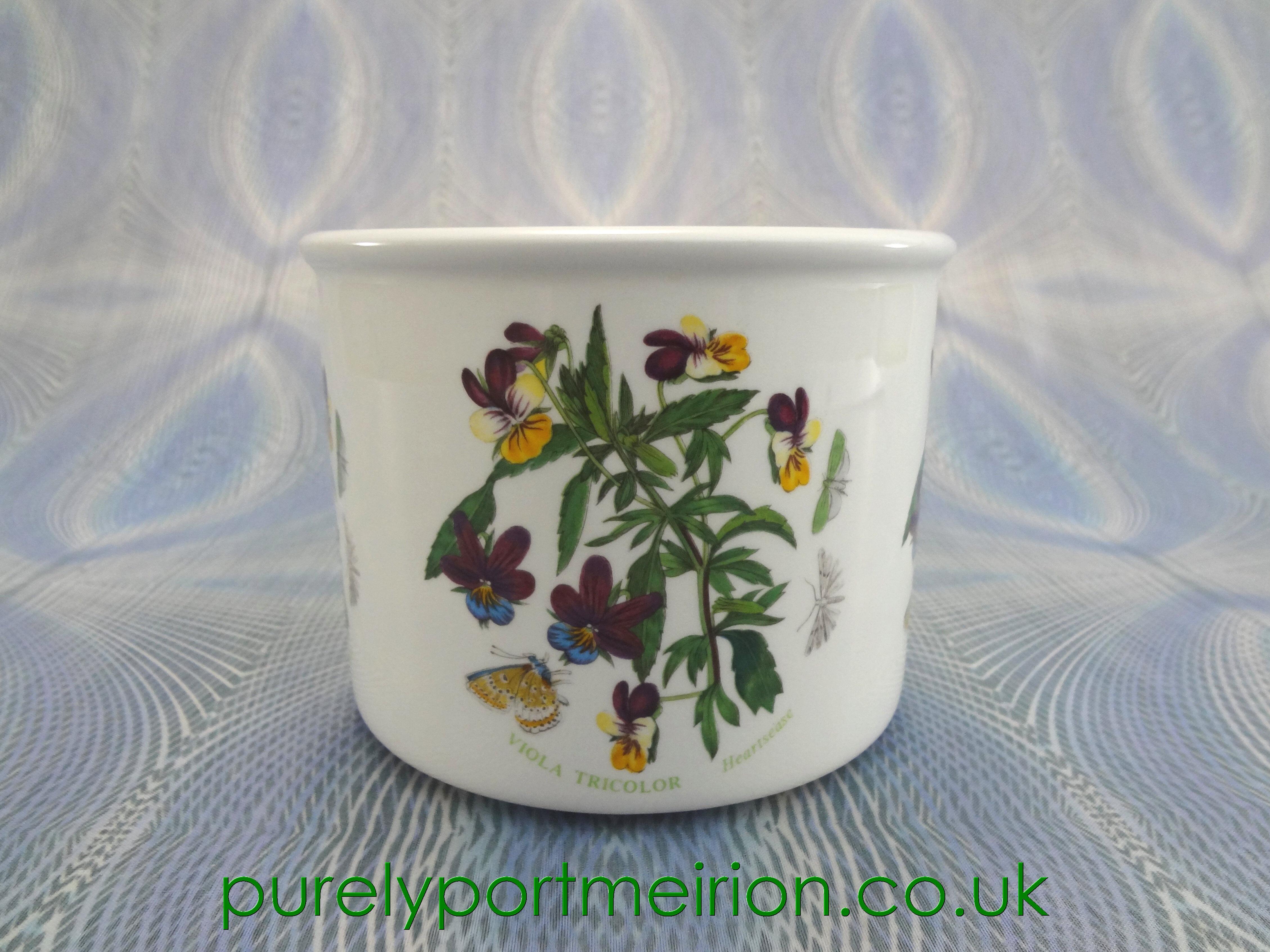 Portmeirion Botanic Garden Pottery Planter No4 Size Heartsease, BG1202