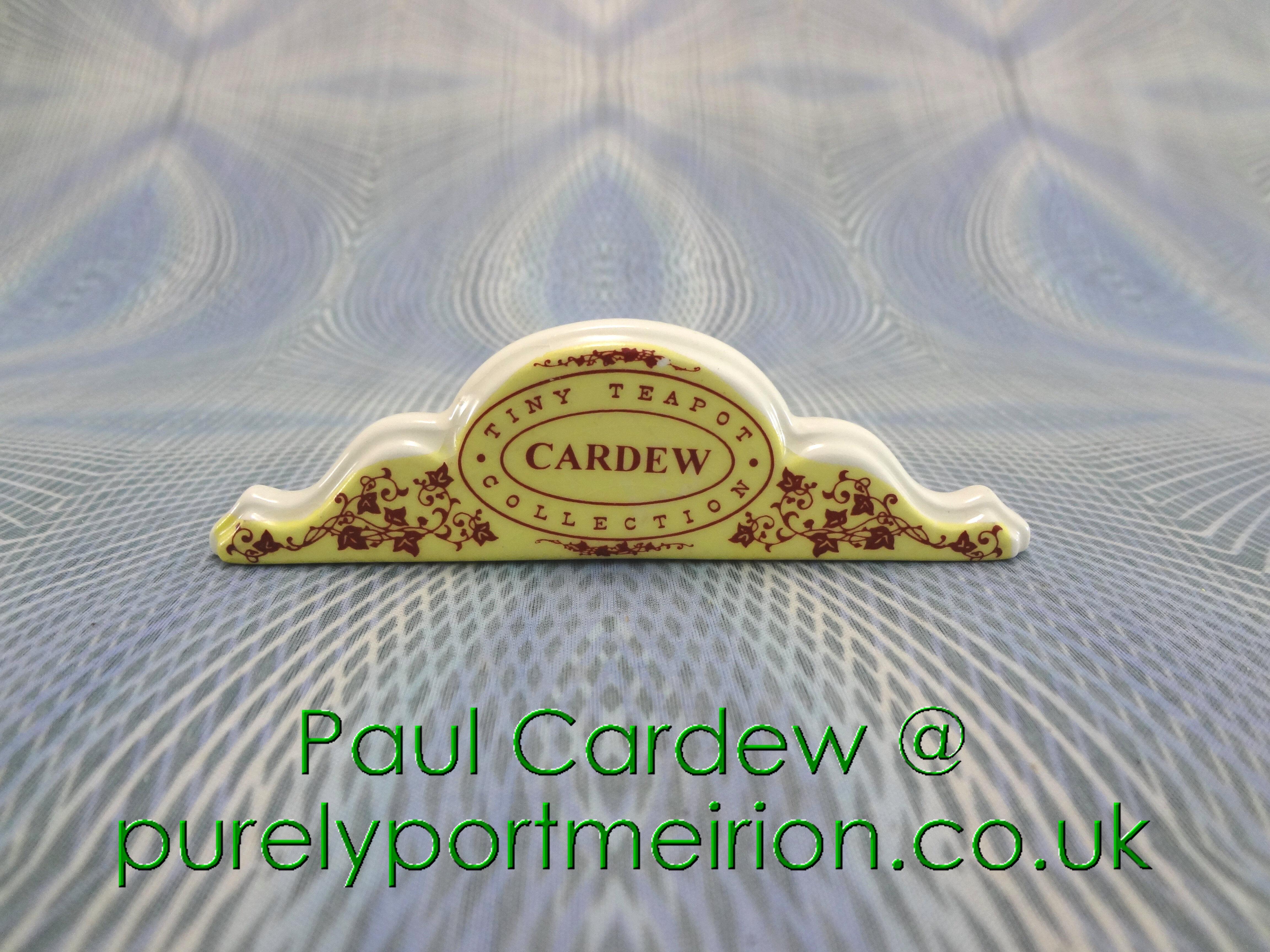 Paul Cardew Design Advertising Sign, Tiny Teapots Collection, PCD62