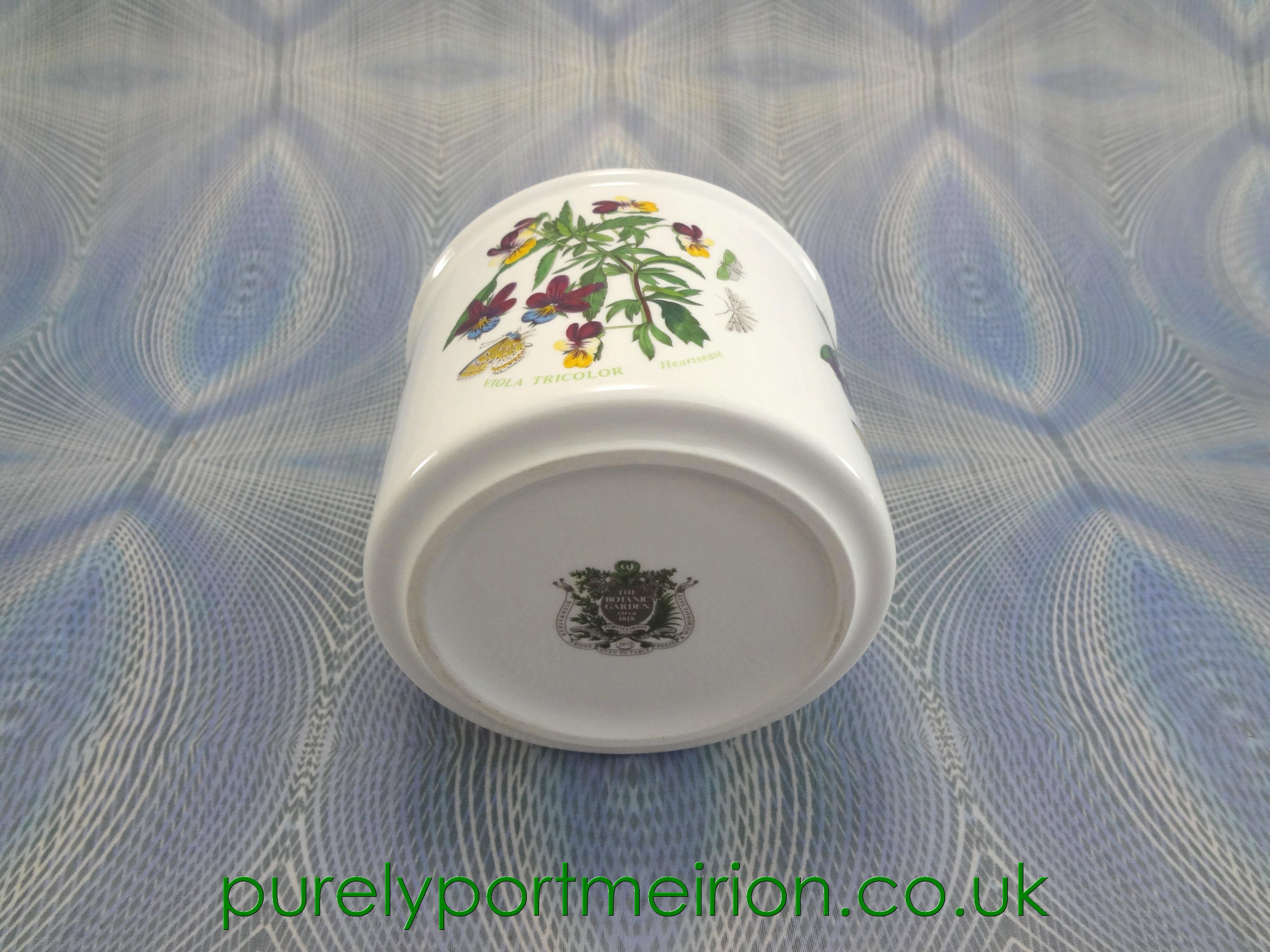 Portmeirion Botanic Garden Pottery Planter No4 Size Heartsease, BG1202
